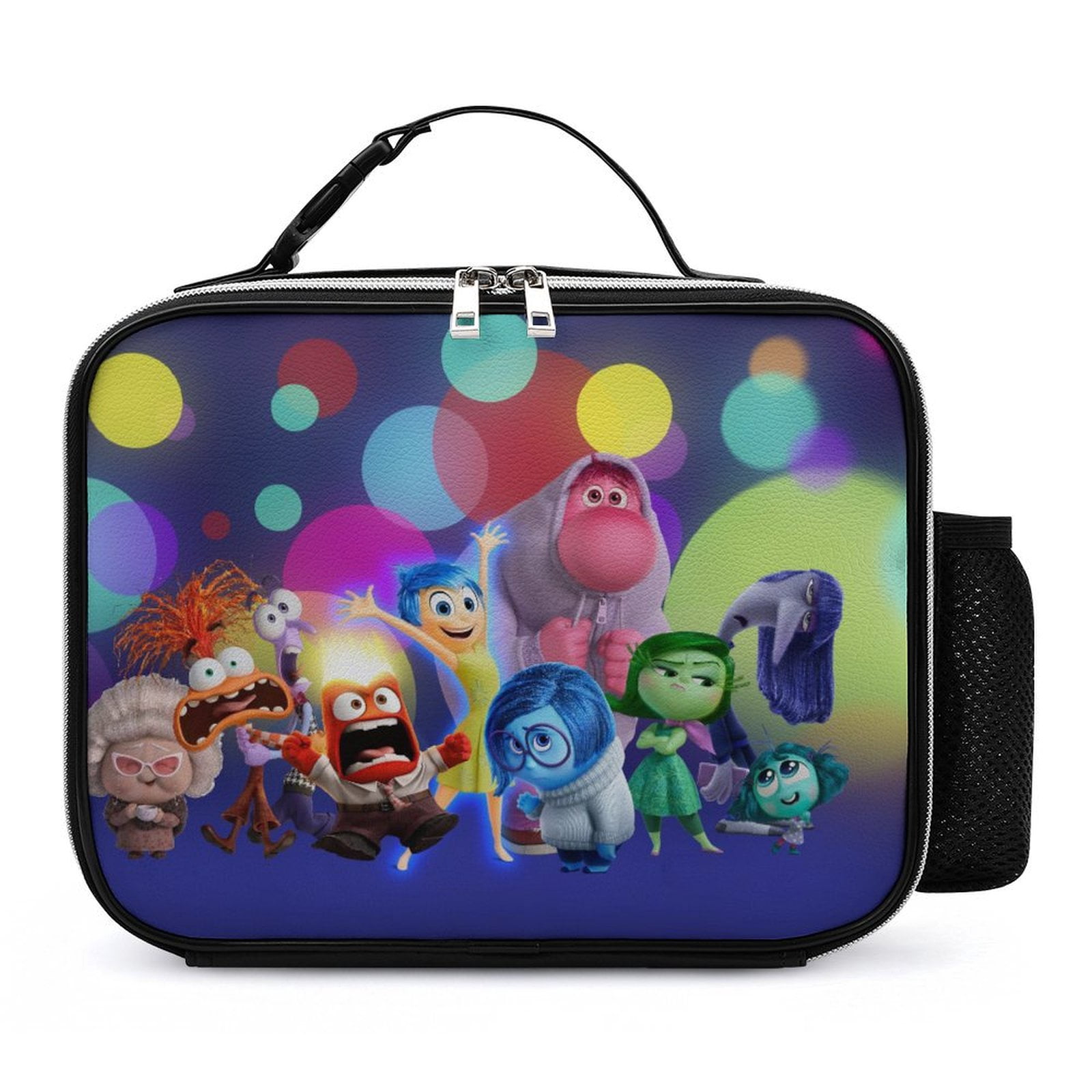 Animated Inside Out Insulated Portable Lunch Bag Leather Detachable ...