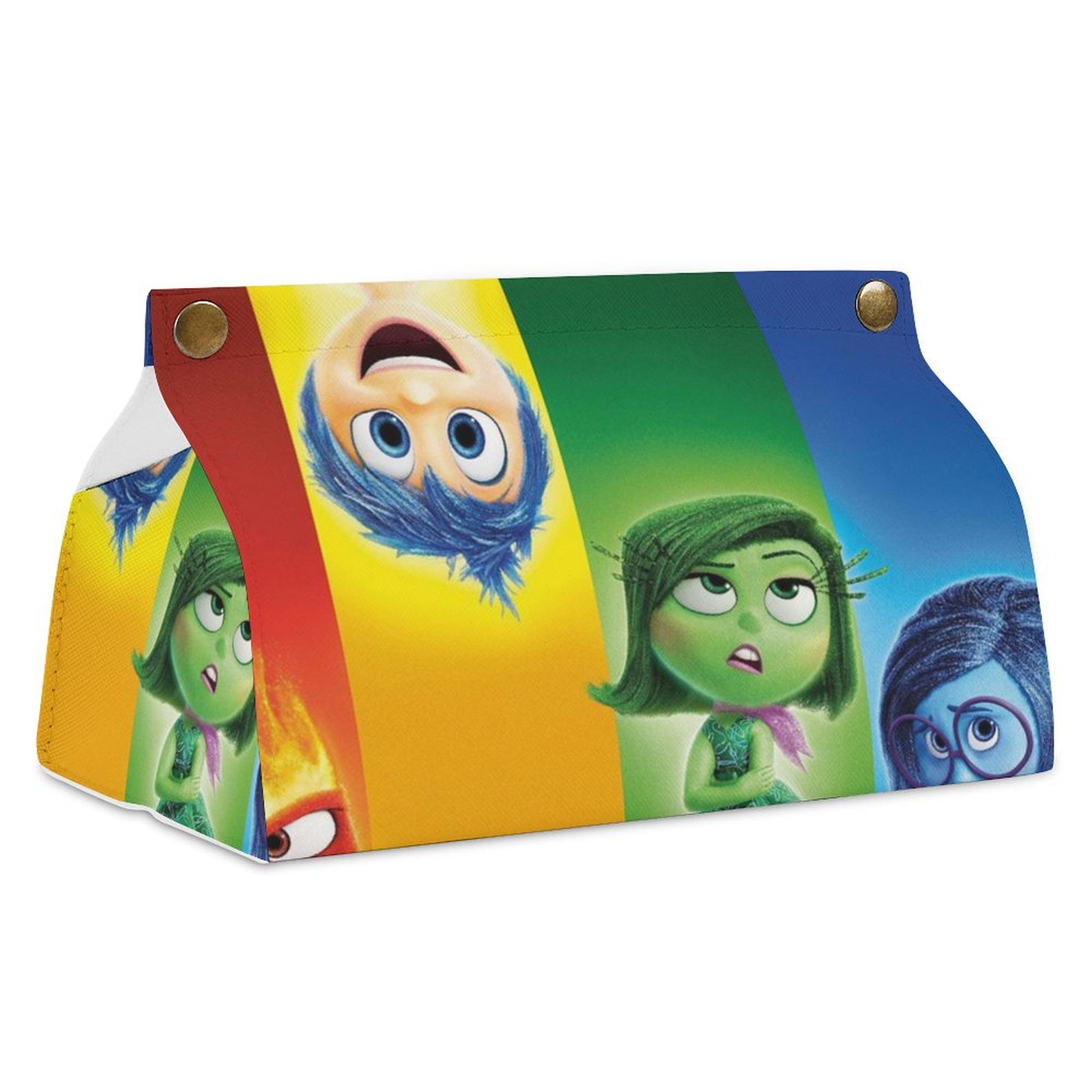 Animated Inside Out Tissue Box Cover PU Tissue Paper Case Pouch Holder ...