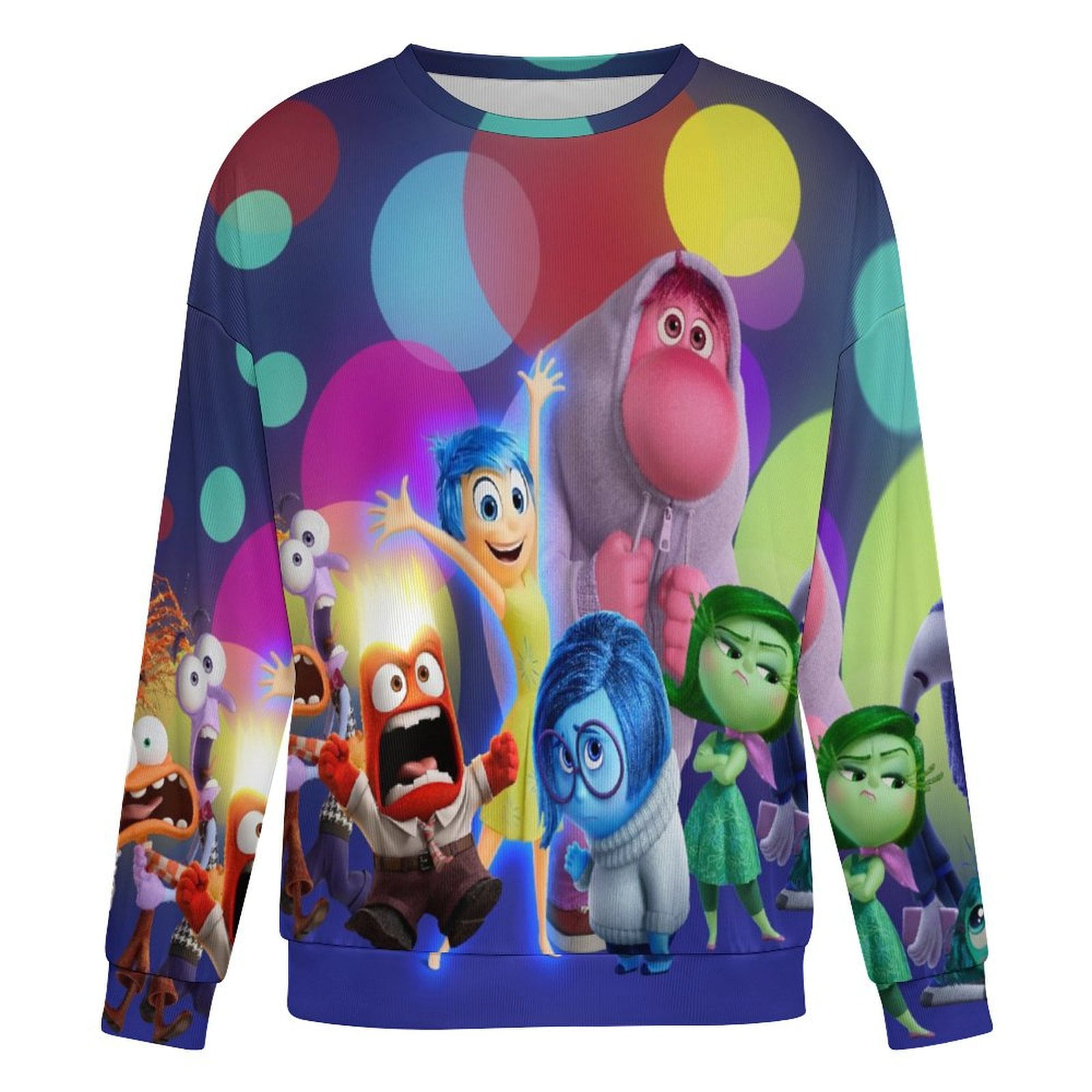 Animated Inside Out Unisex Pullover Hoodie Fashion Round Neck ...
