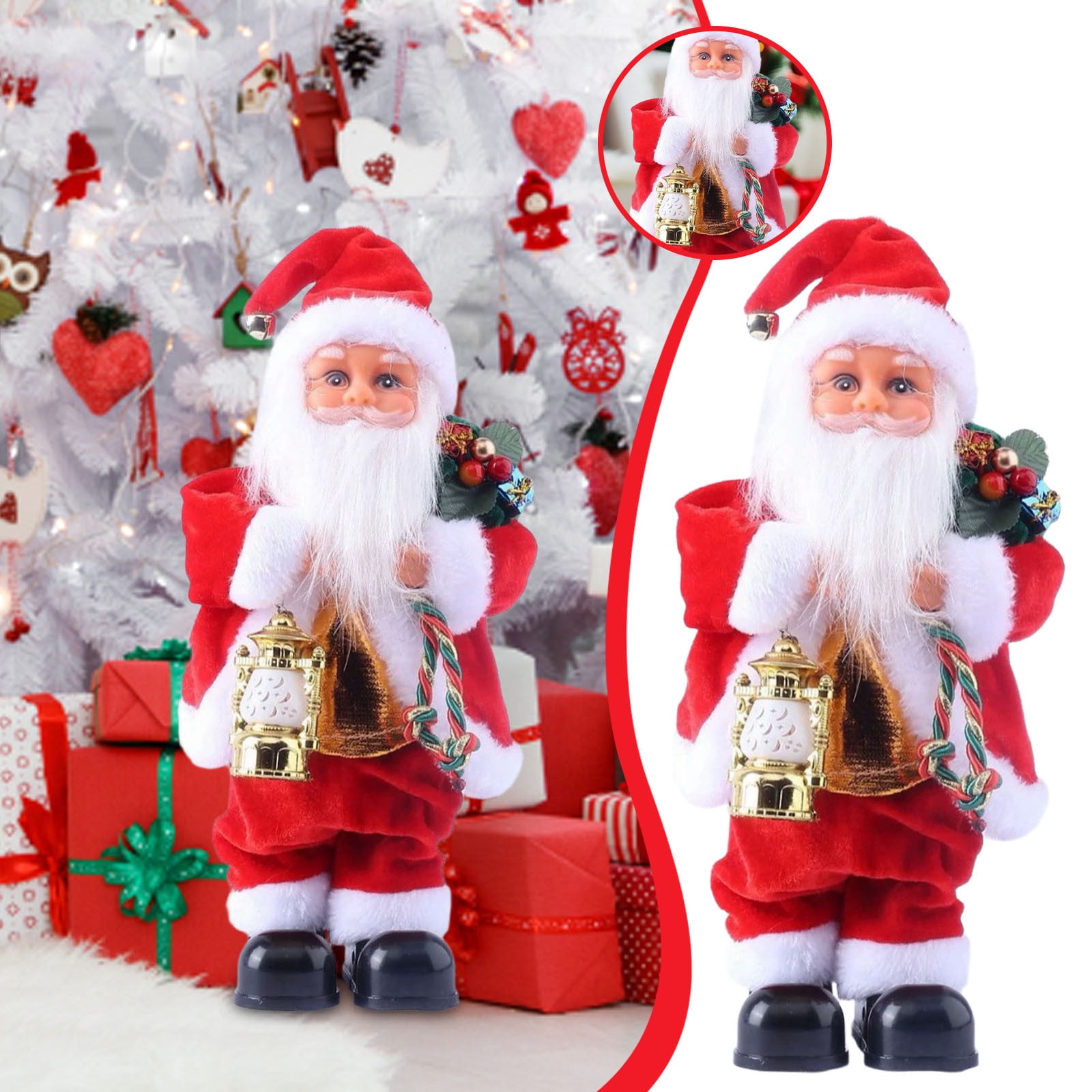 Animated Interactive Santa Figure with Lifelike Movement for Festive ...