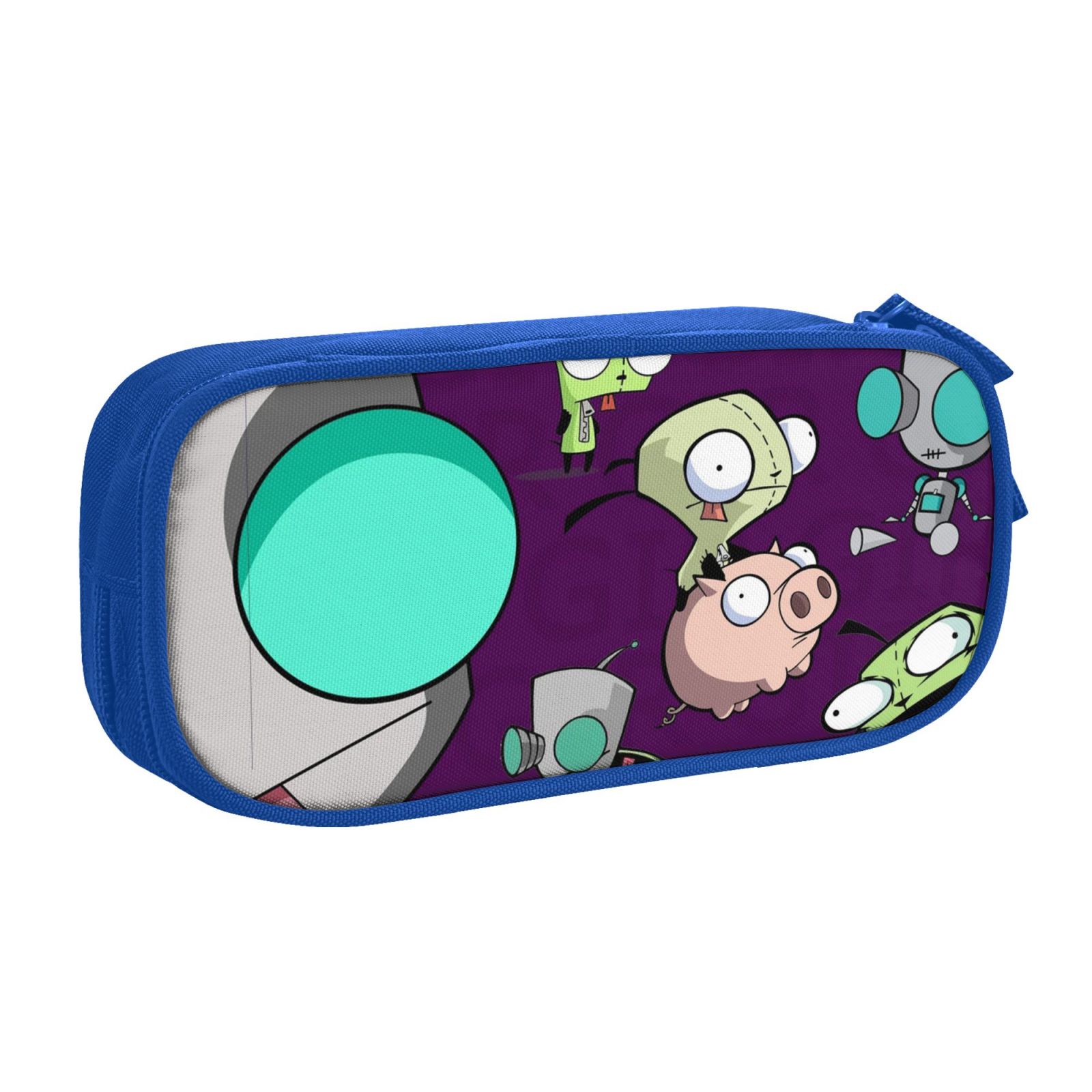 Animated Invader Zim Pencilcase Large Capacity Pencase Double-layer Pen ...