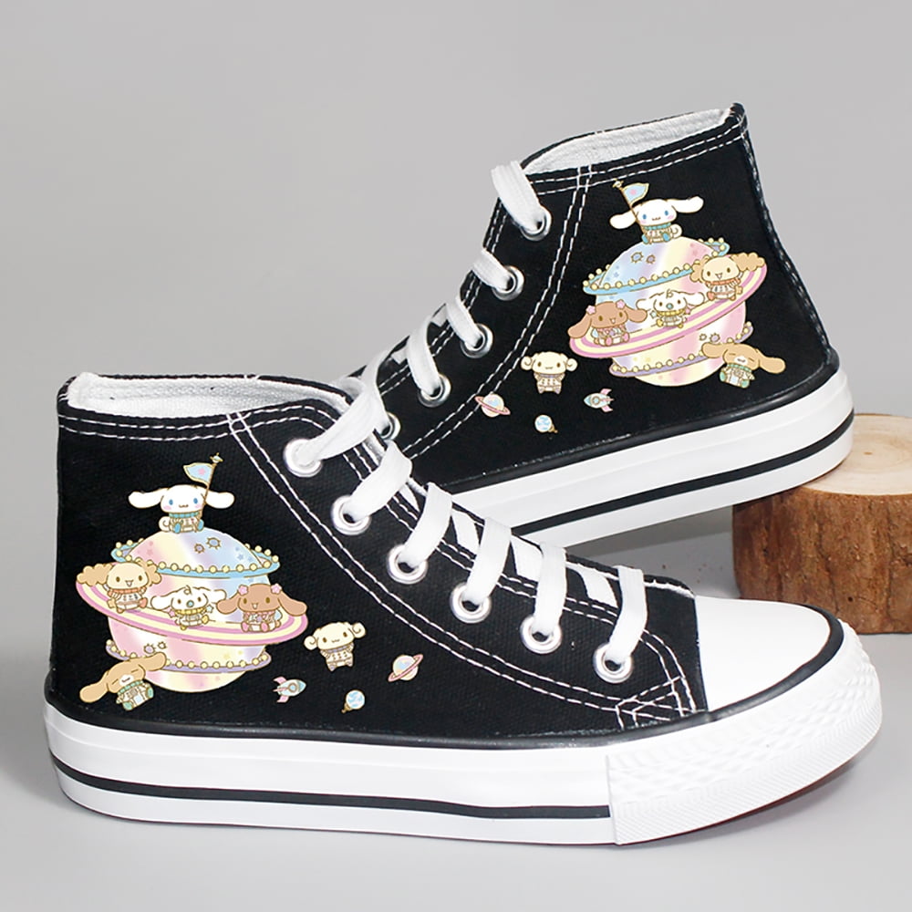 Animated Kawaii High-top Canvas Shoes | Kids Cartoon Cinnamoroll Sports ...