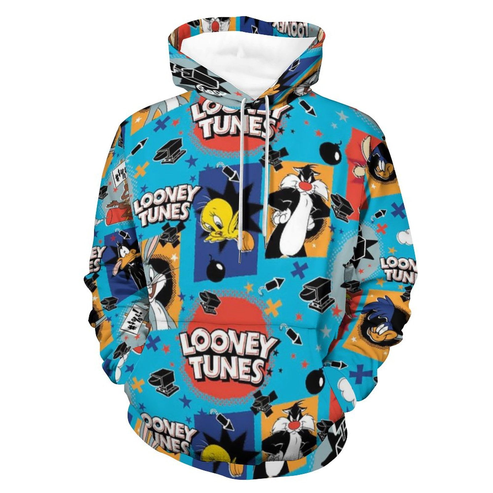 Animated Looney Tunes Adult Hoodies Sweatshirts Pullover Daily Casual ...