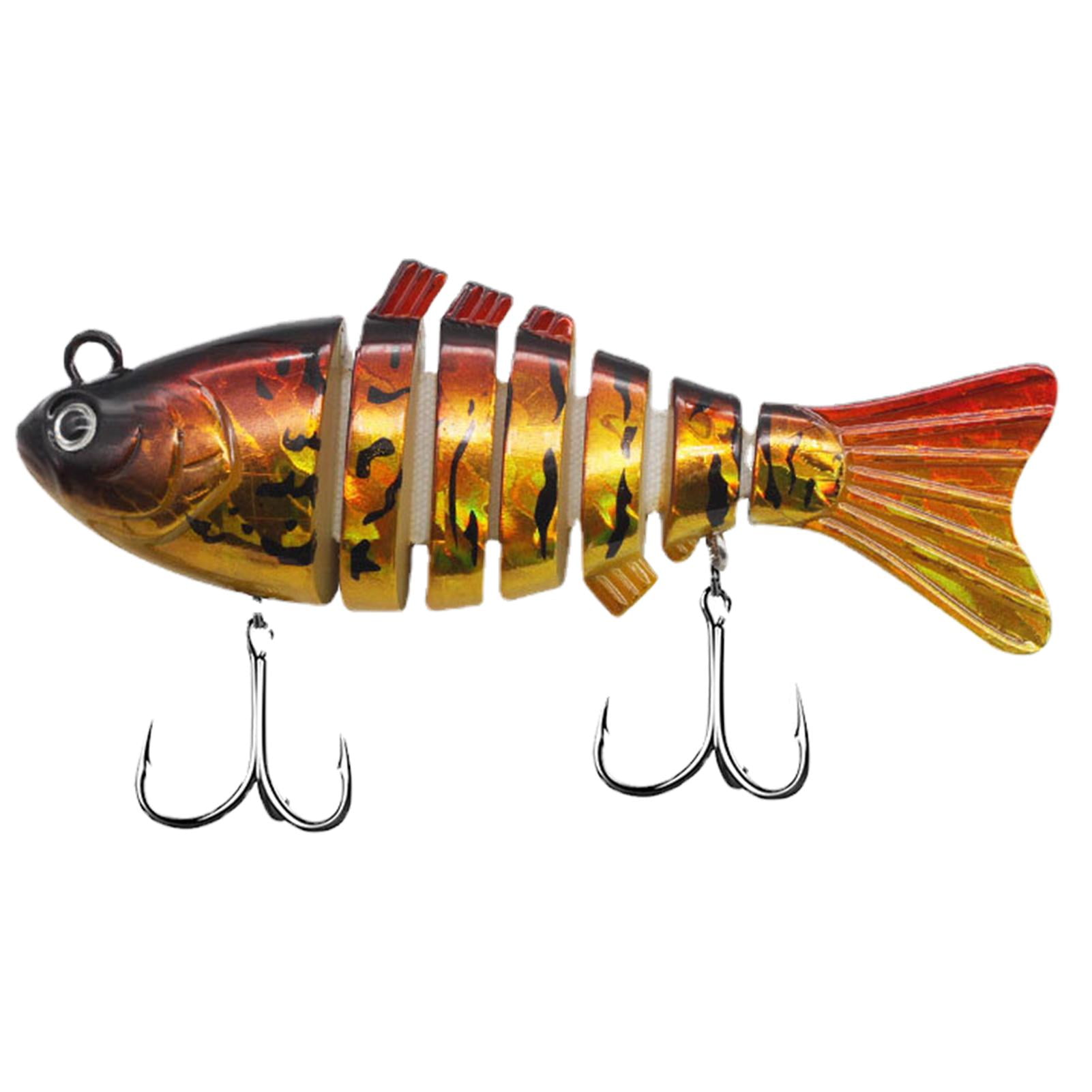 Animated Lure, Fishing Lures for Bass Trout with Hooks, Lifelike Bass ...