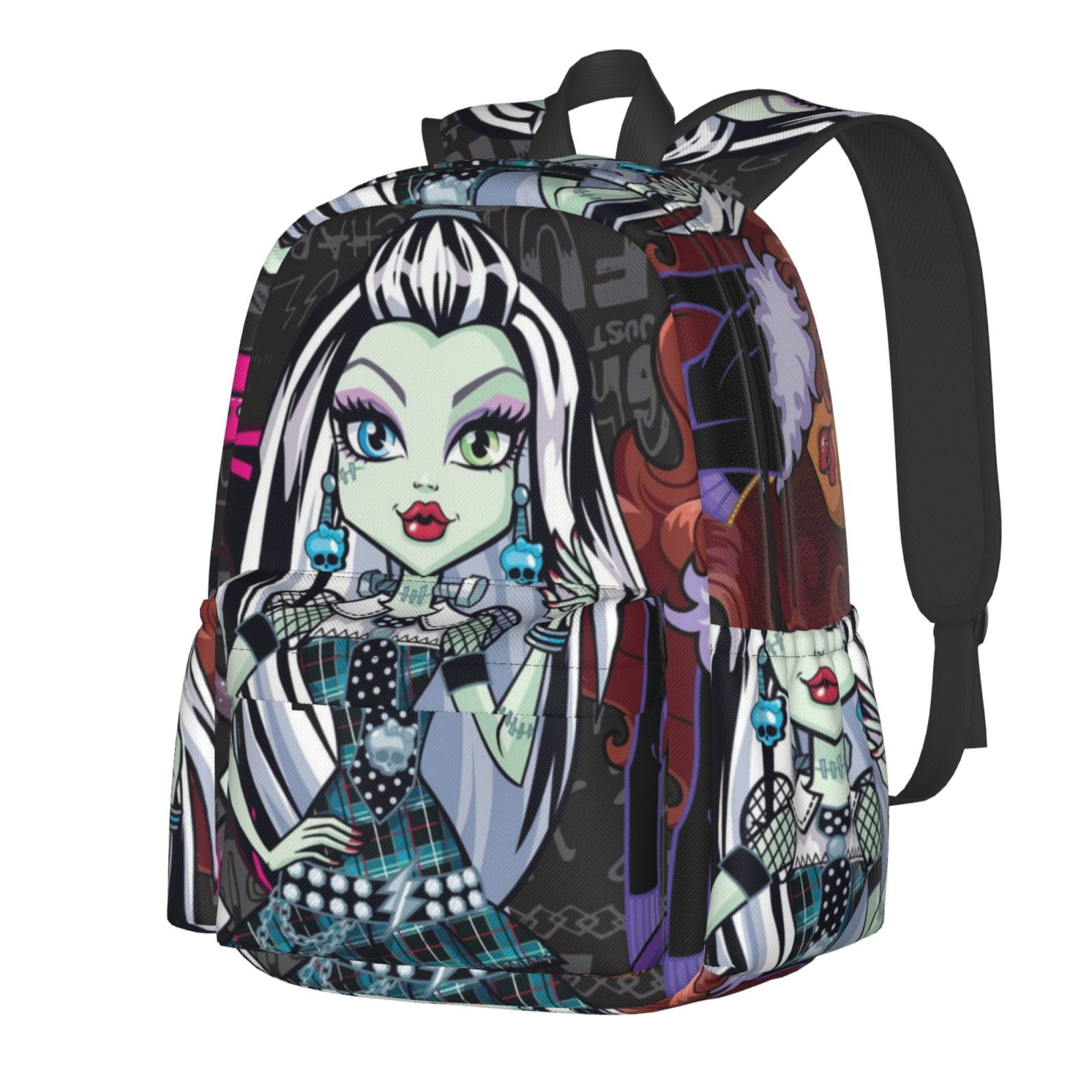 Animated Monster High Backpack Laptop Daypack Large Capacity Adjustable ...