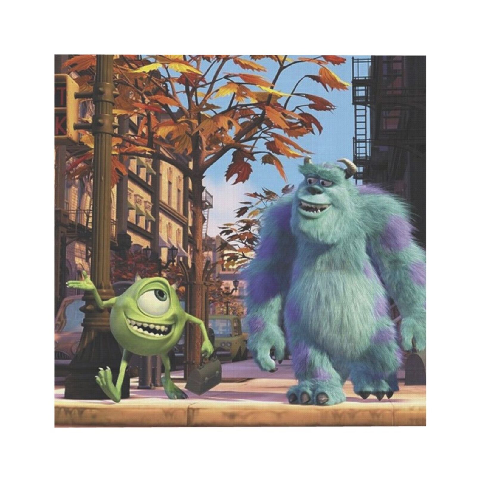 Animated Monsters University Canvas Decorative Poster Square Unframe ...
