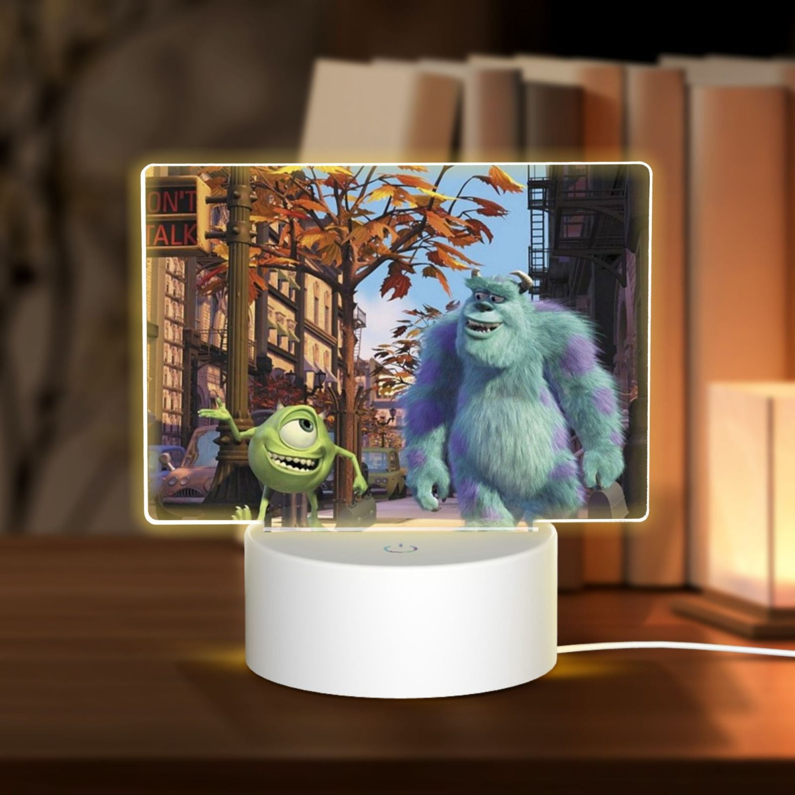 Animated Monsters University Rectangular Acrylic Night Light USB Cable ...