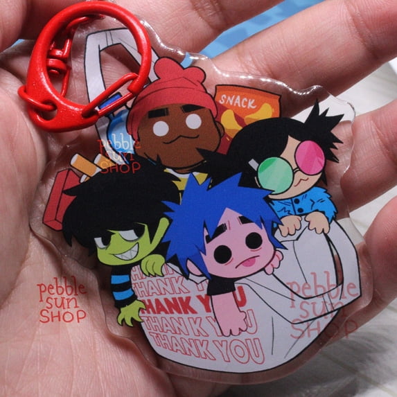 Animated Music Band Acrylic Keychain 8cm Double-Sided Cute Chibi Bag ...