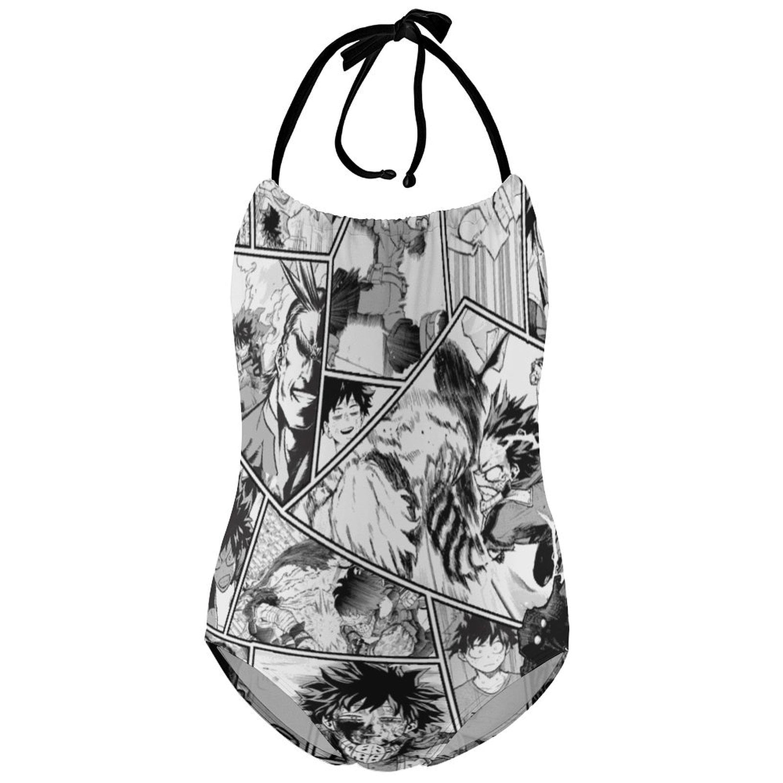 Animated My Hero Academia Children's One-piece Swimwear Halterneck ...