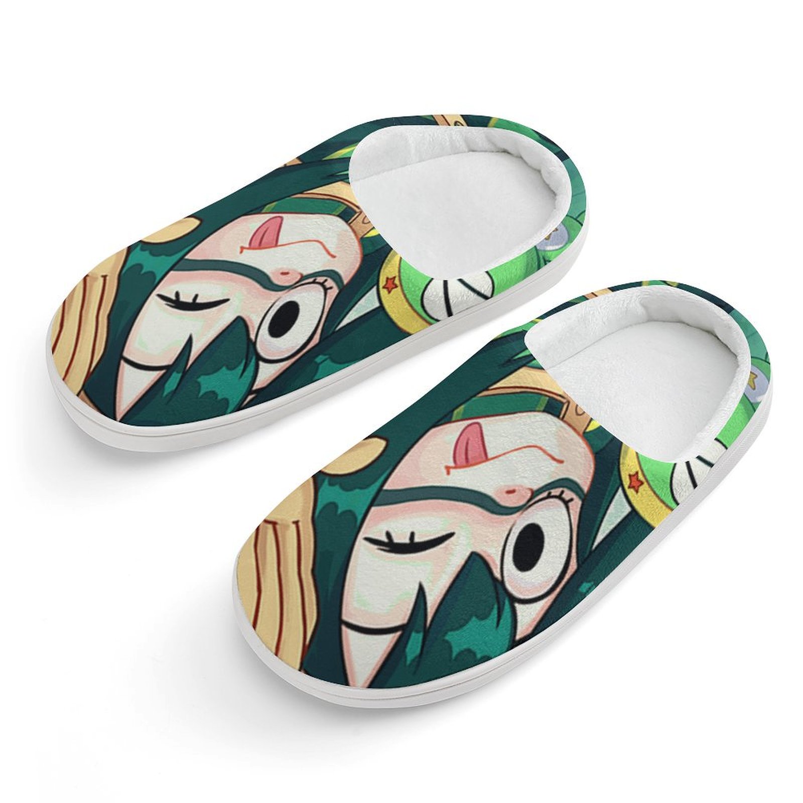 Animated My Hero Academia Kid's Cotton Slippers Winter Warm Soft Plush ...
