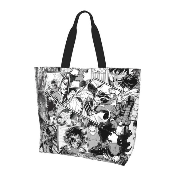 Animated My Hero Academia Tote Bags Reusable Women Shoulder Bag Grocery ...