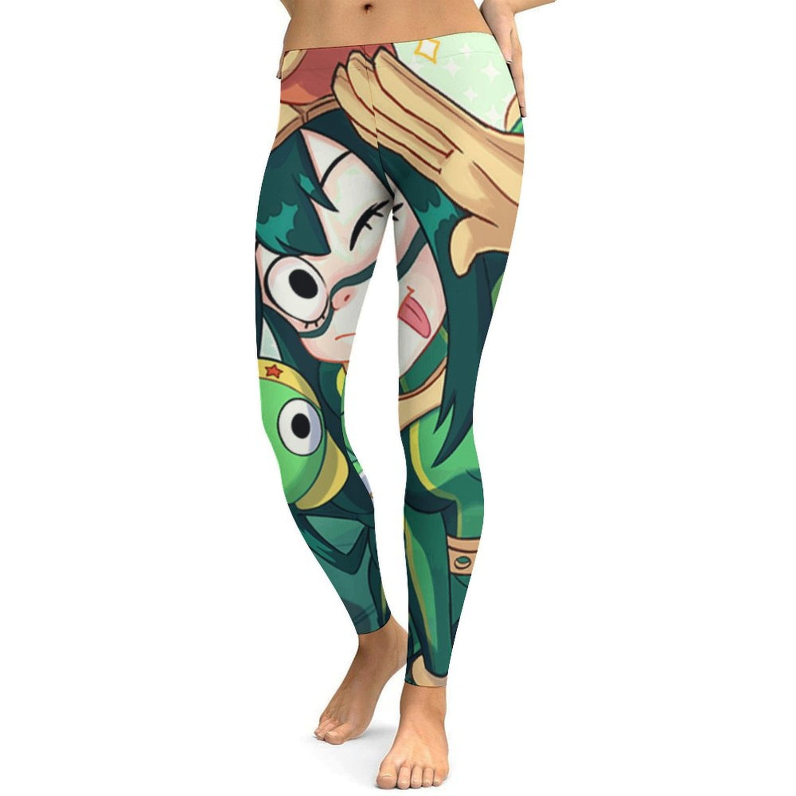 Animated My Hero Academia Yoga Pants Women High Waisted Tummy Control ...