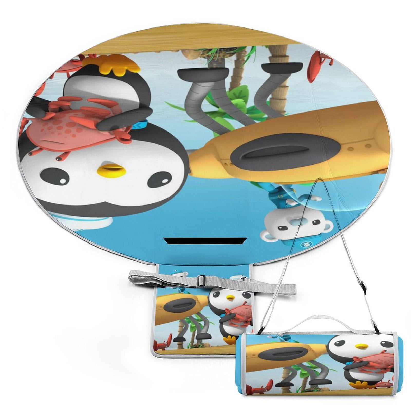 Animated Octonauts Round Picnic Mat Summer Beach Blanket Crawling Mat ...
