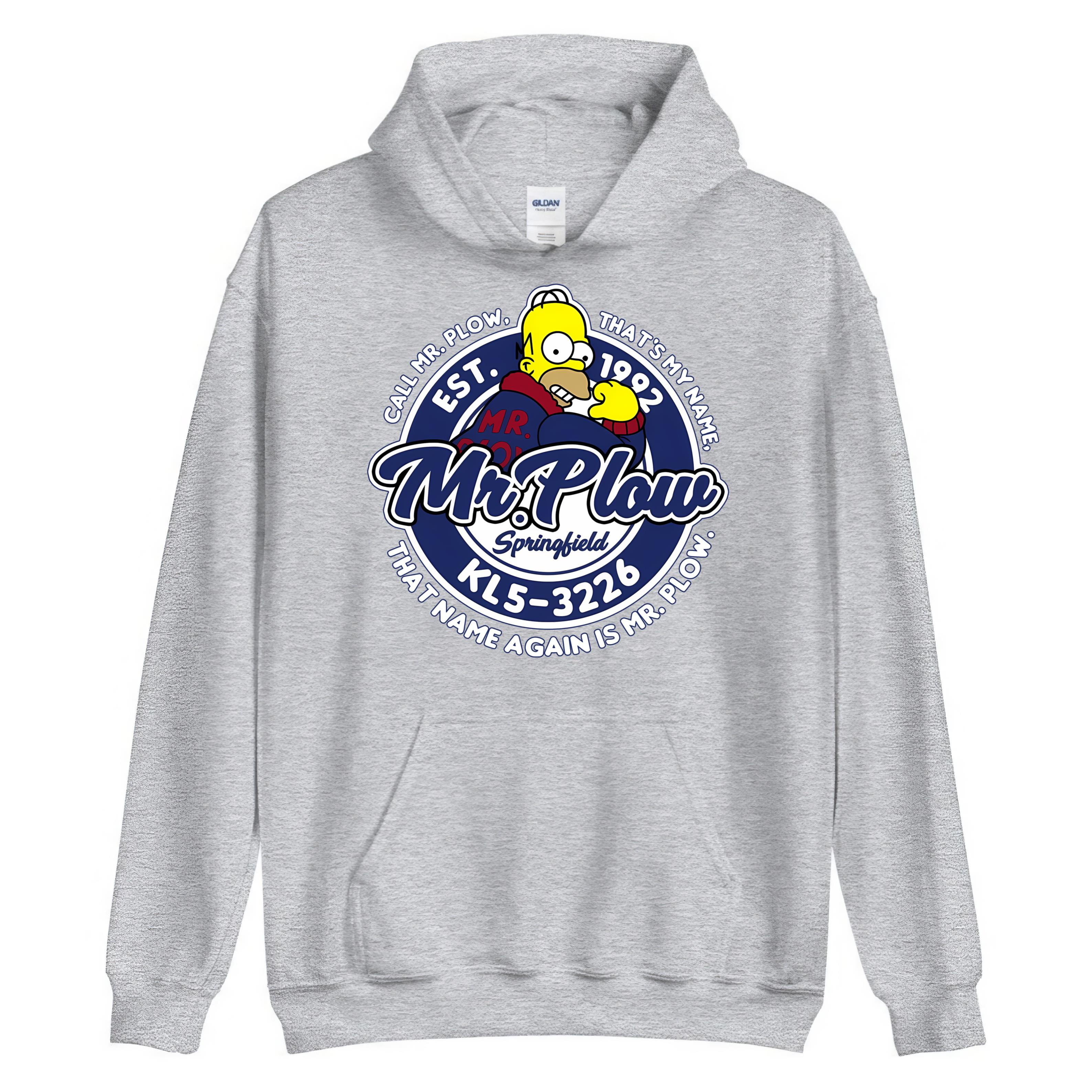Animated Parody Mr Plow Graphic Tee, Funny Short Sleeve Tee - Walmart.com