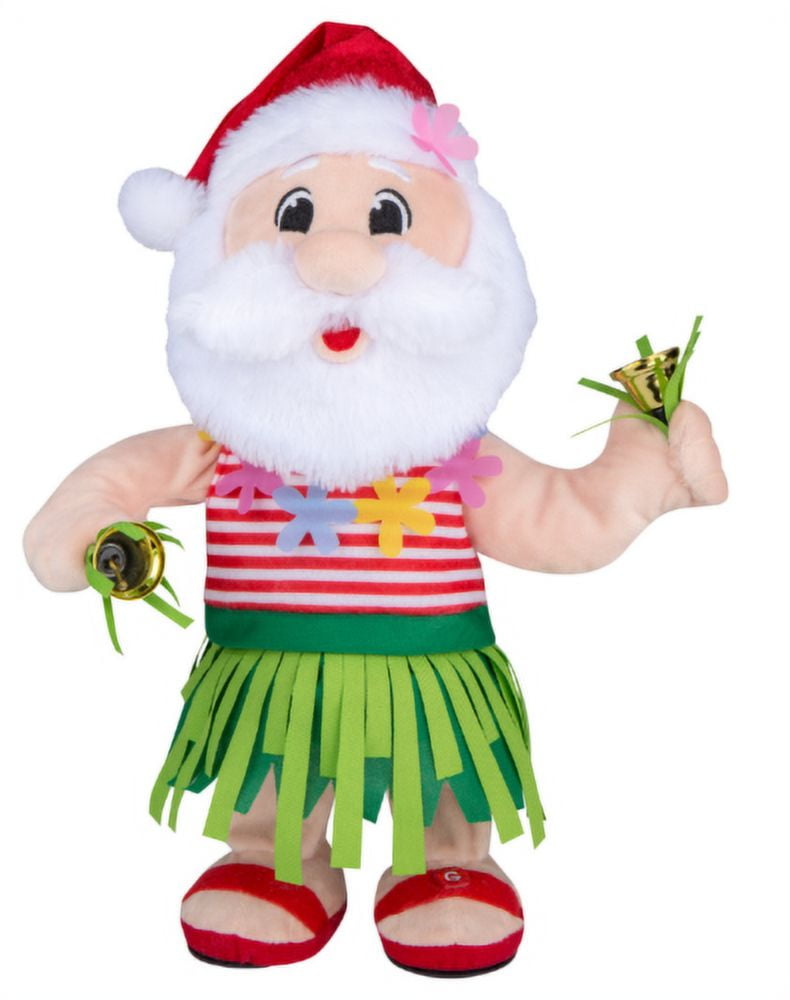 Animated Plush Musical Tropical Hula Santa dances and sings - Walmart.com