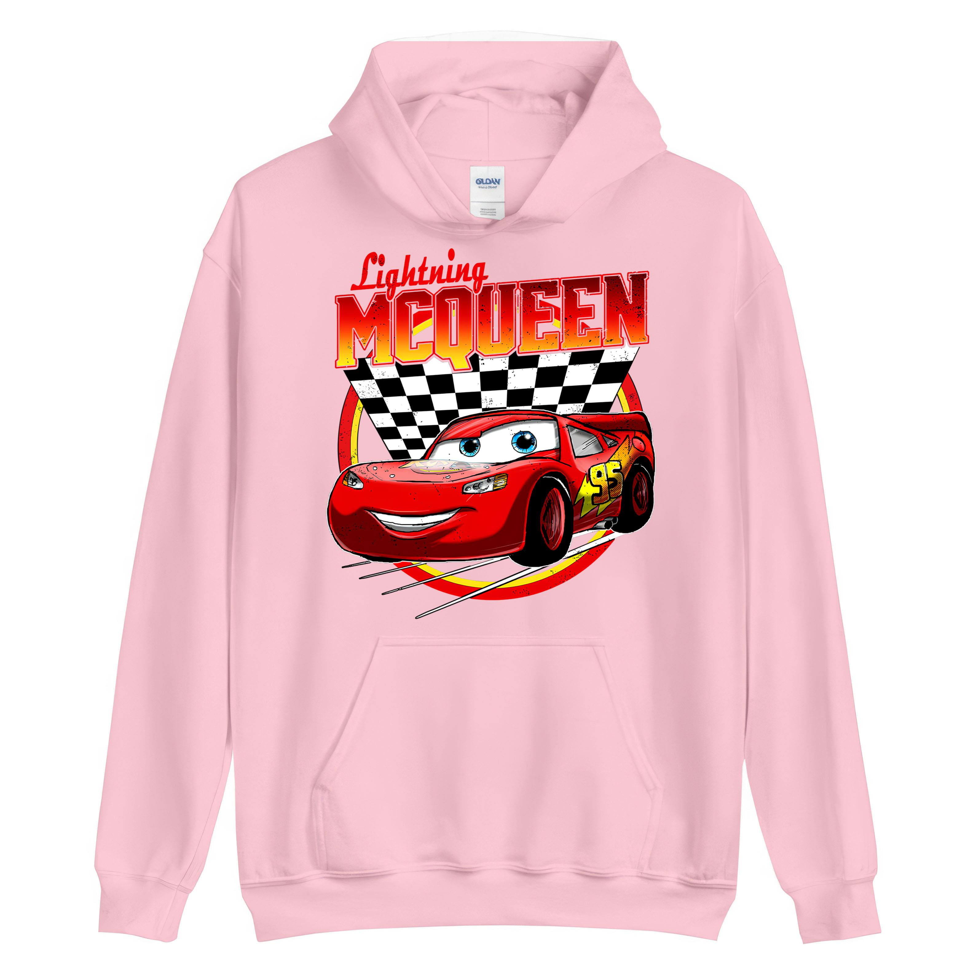 Animated Race Vehicle Characters Checkerboard Racing Shirt for Kids ...