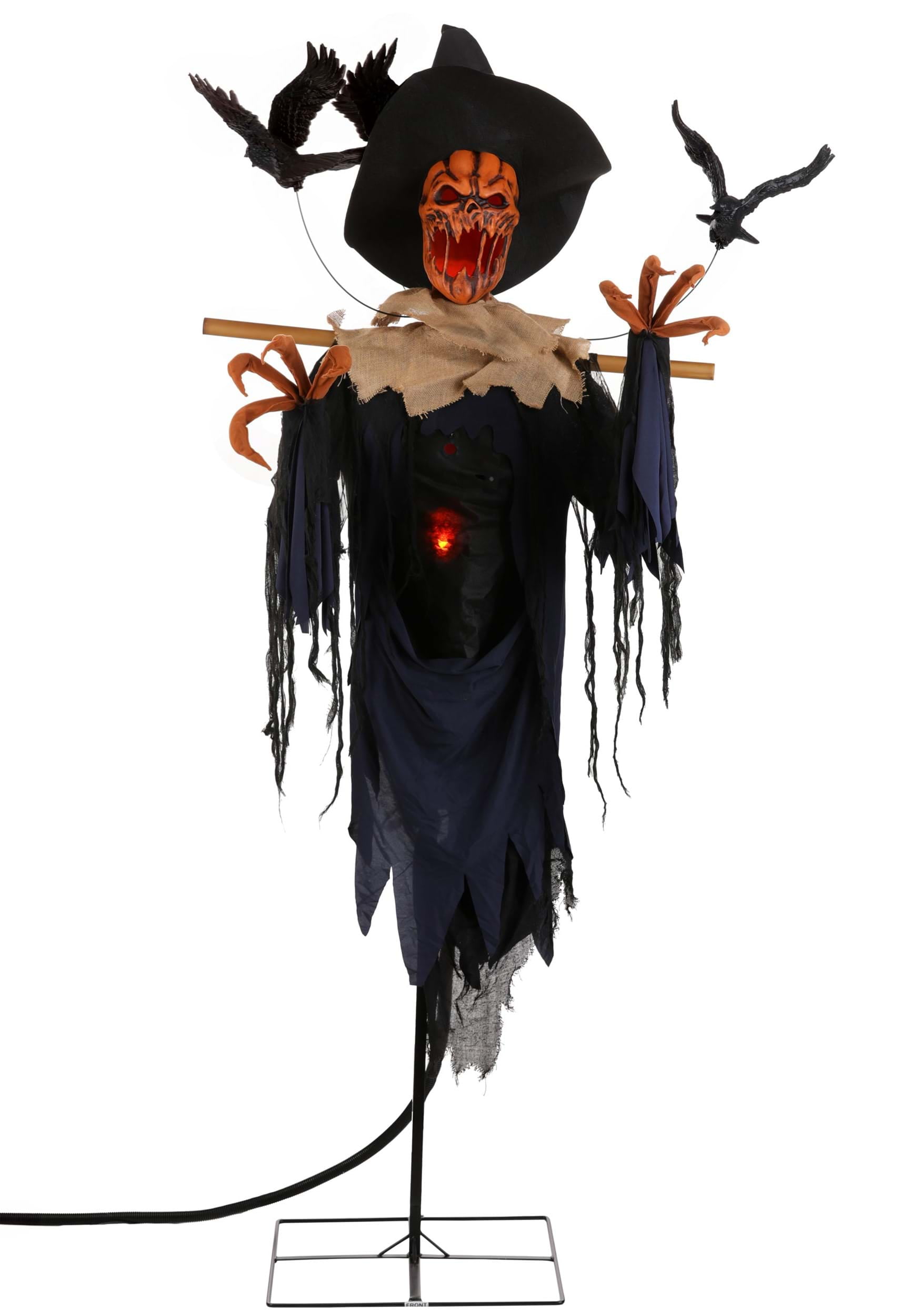 Animated Raven Scarecrow Decoration - Walmart.com