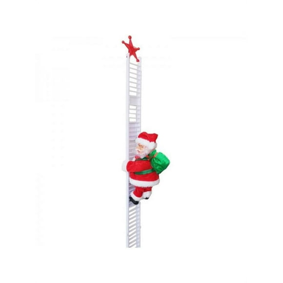 Christmas Santa Climbing Ladder