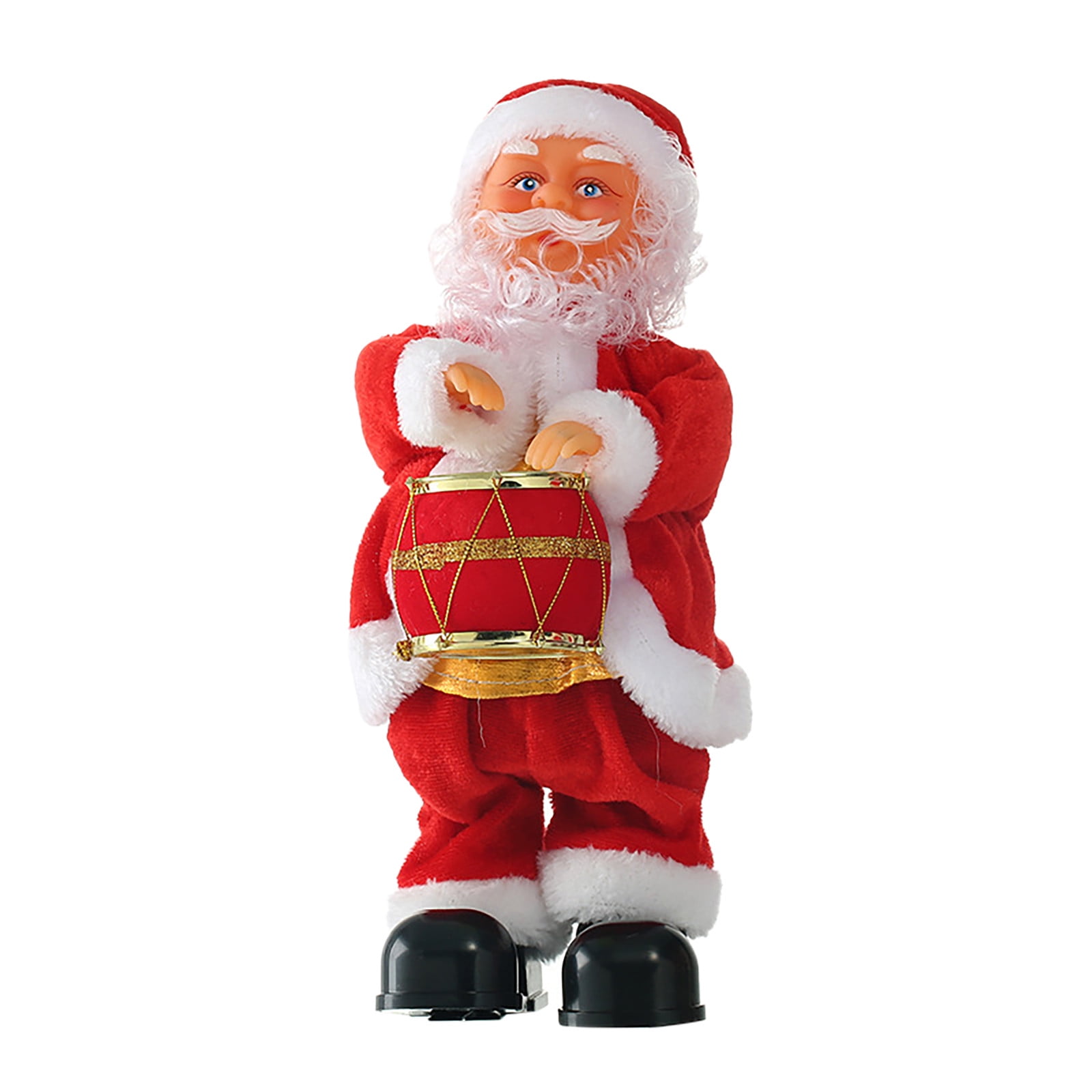 Animated Santa Claus with Lighted Candle and Music Christmas Figure ...