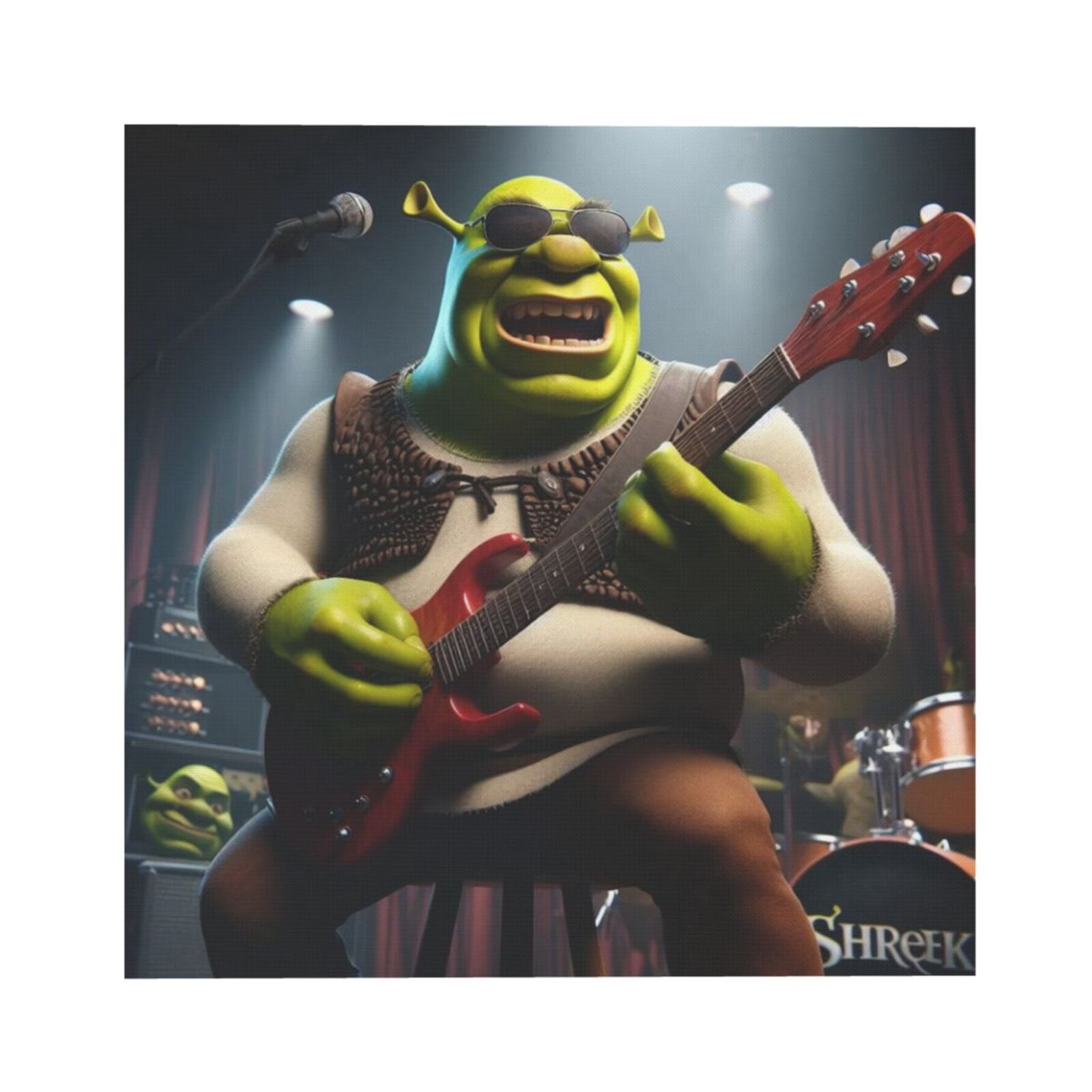 Animated Shrek Canvas Decorative Poster Square Unframe Wall Poster Art ...