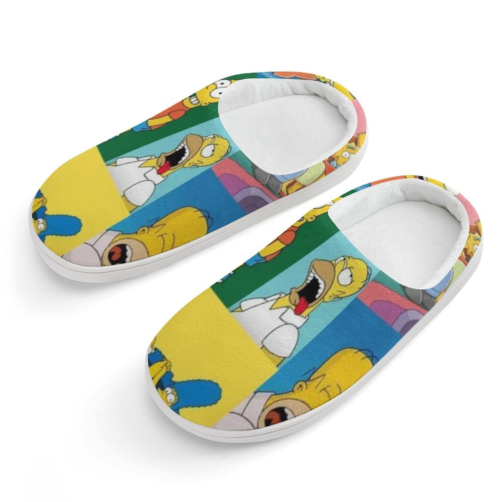 Animated The Simpsons Winter Plush Slippers for Boys Girls Soft Warm ...