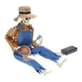 Animated Skeleton Decoration Cowboy Figurine Animated Movement/Sound ...