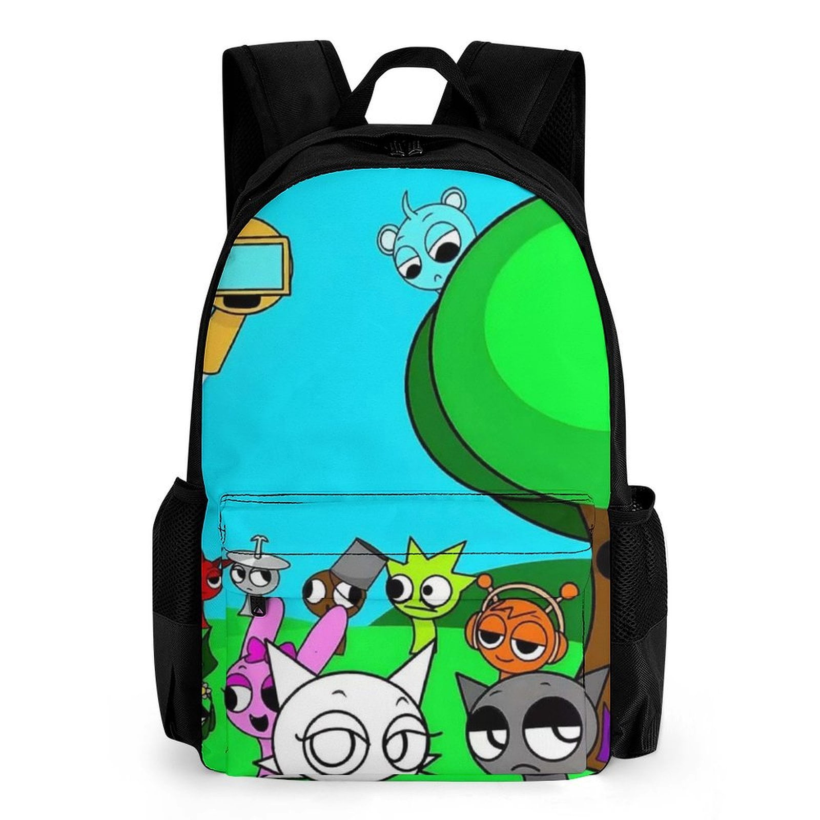 Animated Sprunki Backpack Laptop Bag Large Capacity Multipurpose ...