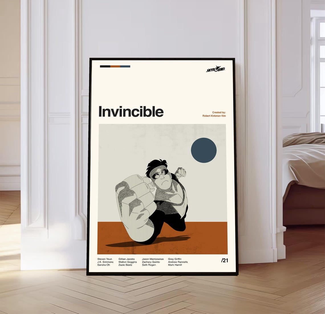 Animated Superhero Wall Decor Invincible Warrior Art Modern Room ...