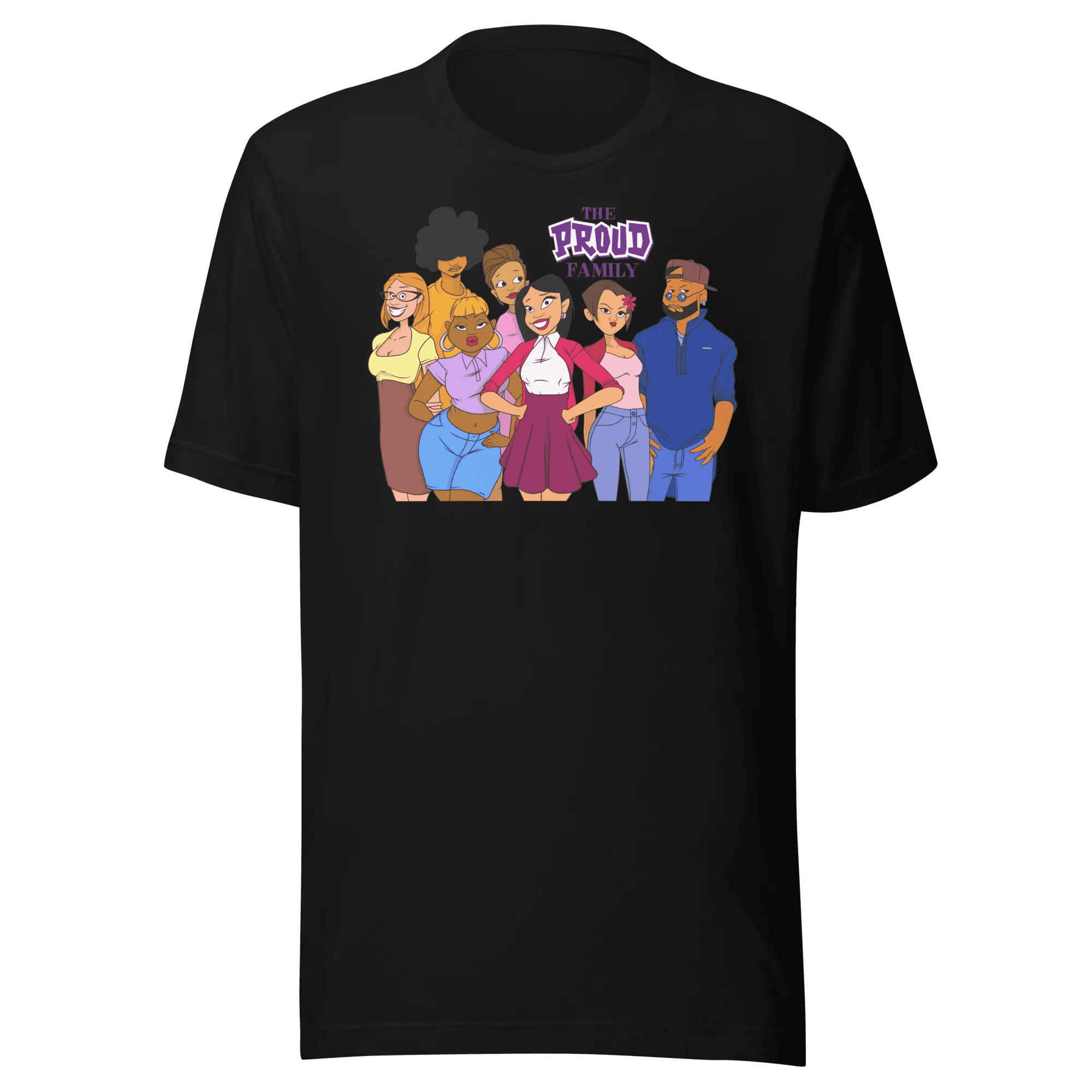 Animated T-shirt - The Proud Family Short Sleeve Ultra Soft Unisex Tee ...