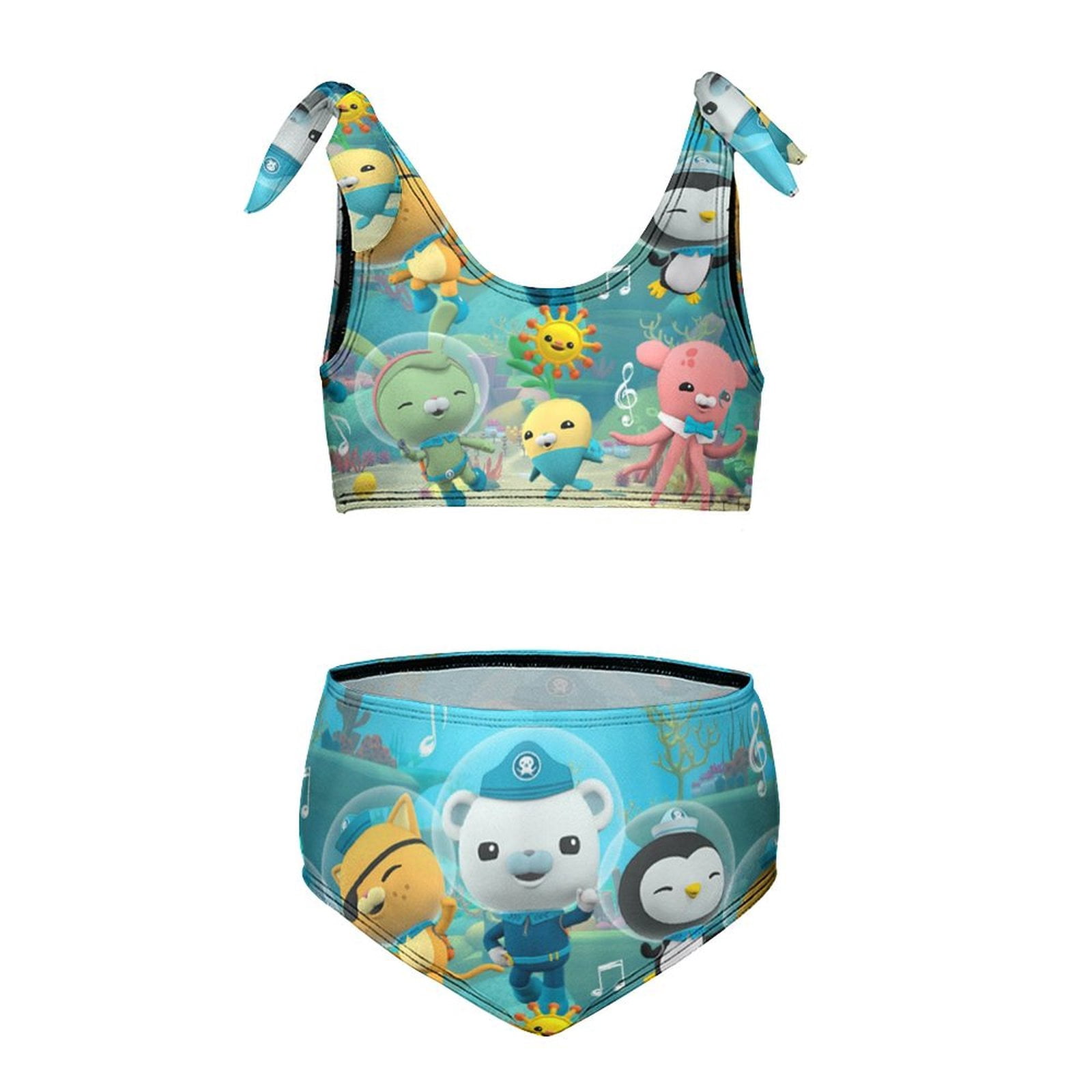Animated The Octonauts Girls Swimsuits Set 2pcs Summer Holiday Bathing ...