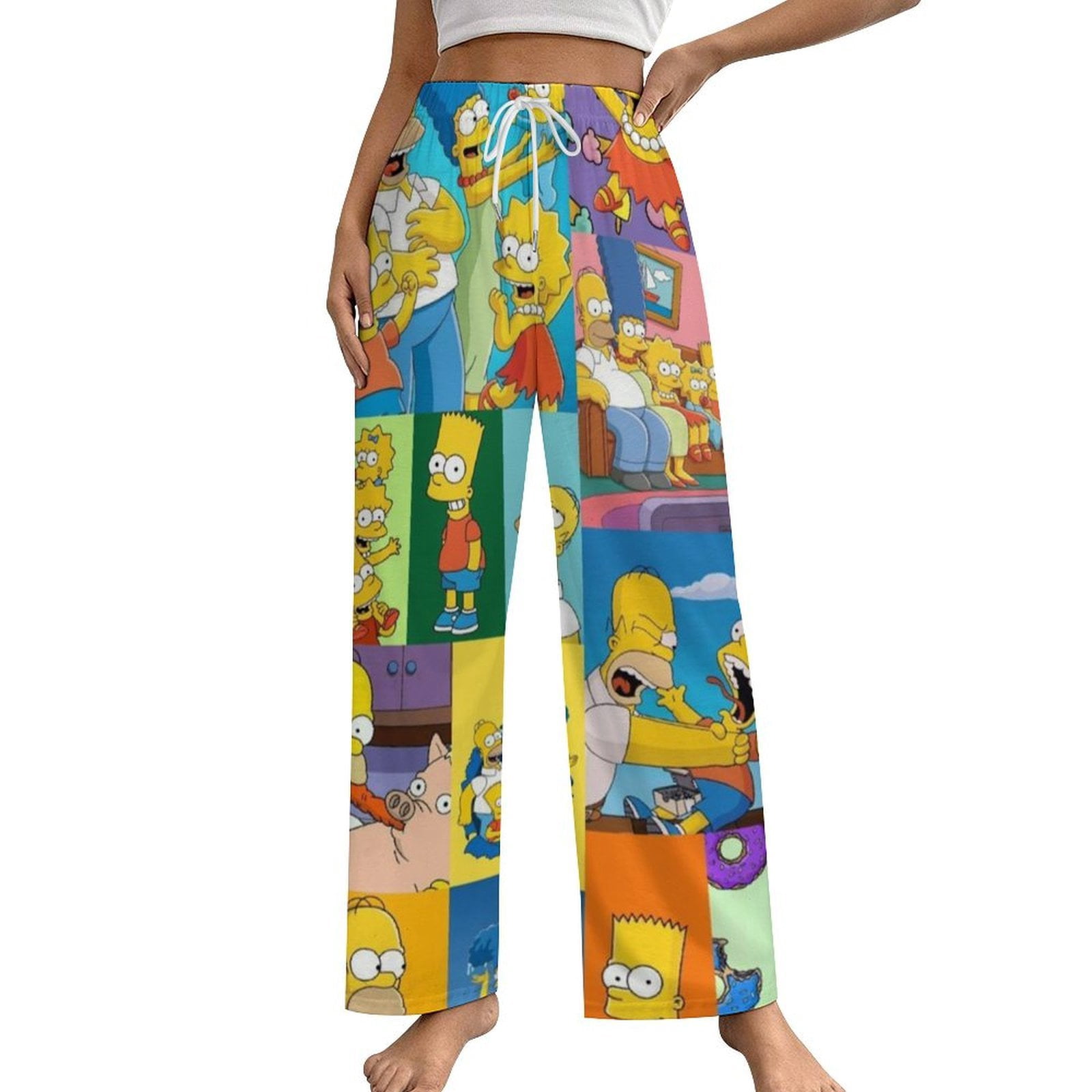 Animated The Simpsons Women's Pajama Pants Novelty Daily Cozy Lounge ...