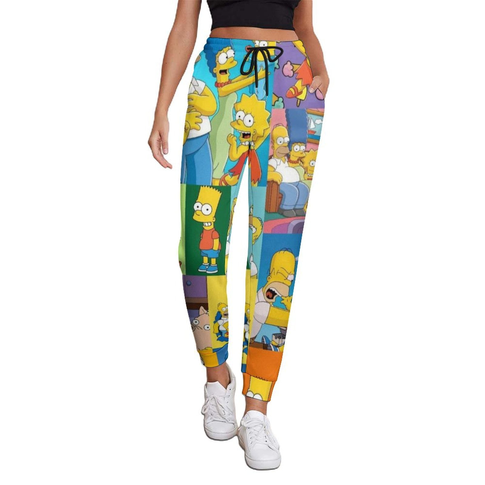 Animated The Simpsons Womens Sweatpants Joggers Pants Novelty Casual ...