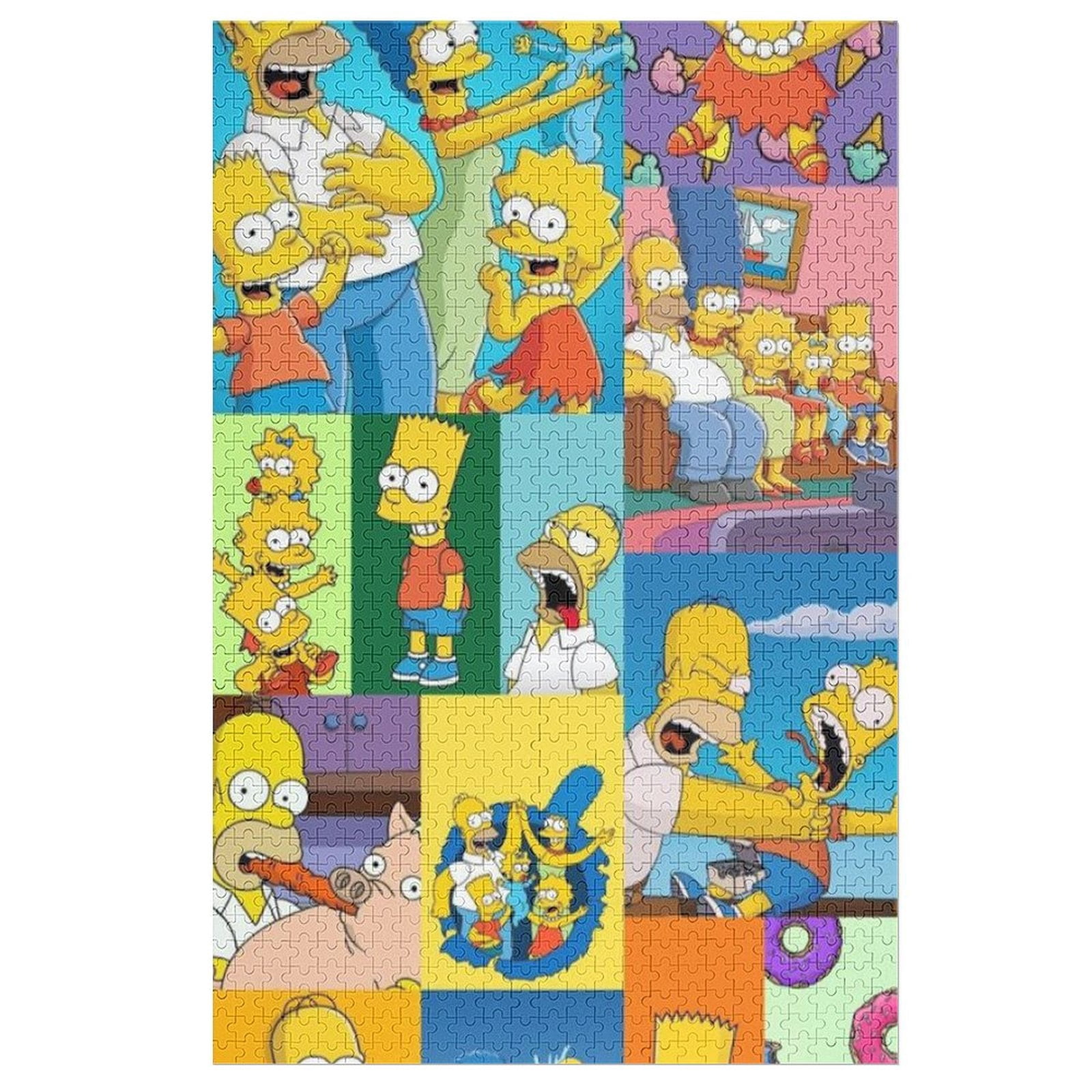 Animated The Simpsons Wooden Puzzle Home Decoration Interlocking Jigsaw ...