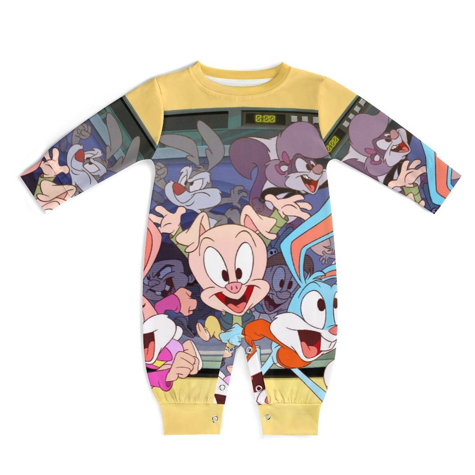 Animated Tiny Toons Looniversity Baby Rompers One-Piece Long Sleeve ...