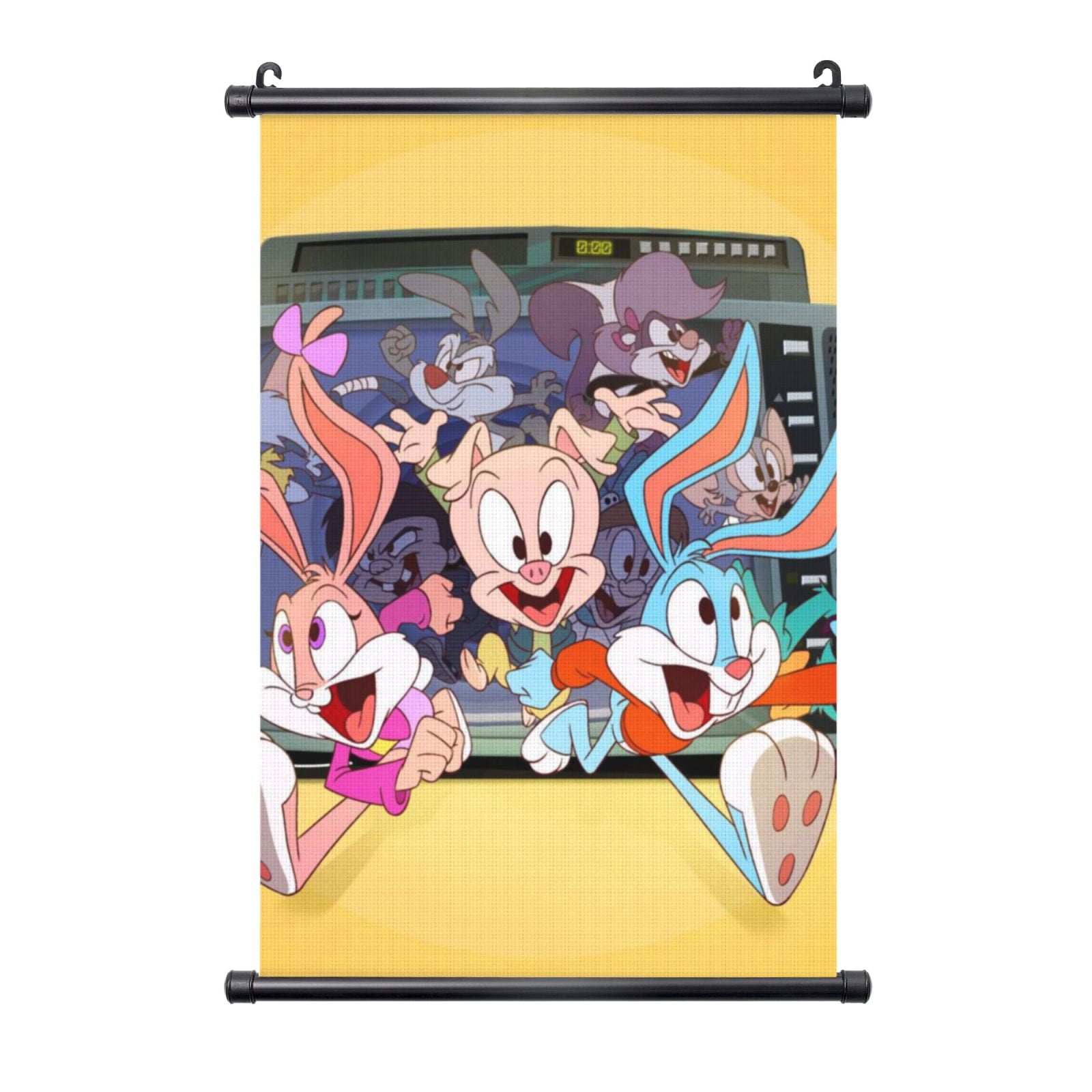 Animated Tiny Toons Looniversity Black Plastic Shaft Hanging Poster ...