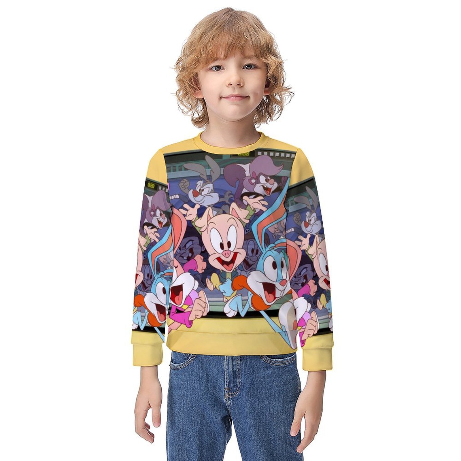 Animated Tiny Toons Looniversity Hoodie for Kids 3D Printed Pullover ...
