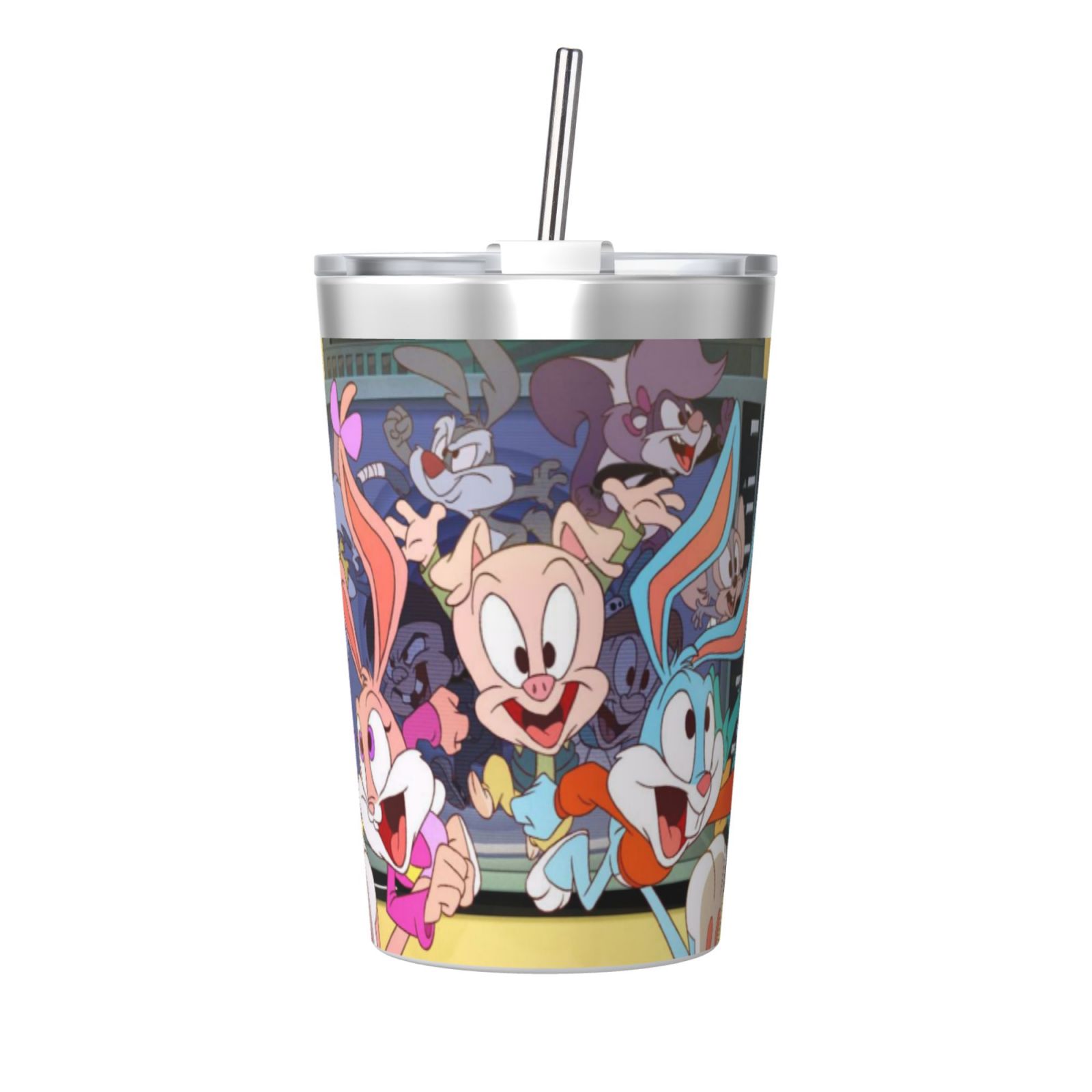 Animated Tiny Toons Looniversity Thermos Cup Portable Insulated Water ...