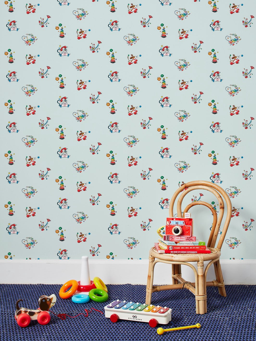 Animated Toys Removable Vinyl Wallpaper By Fisher-Price - Sky - Walmart.com