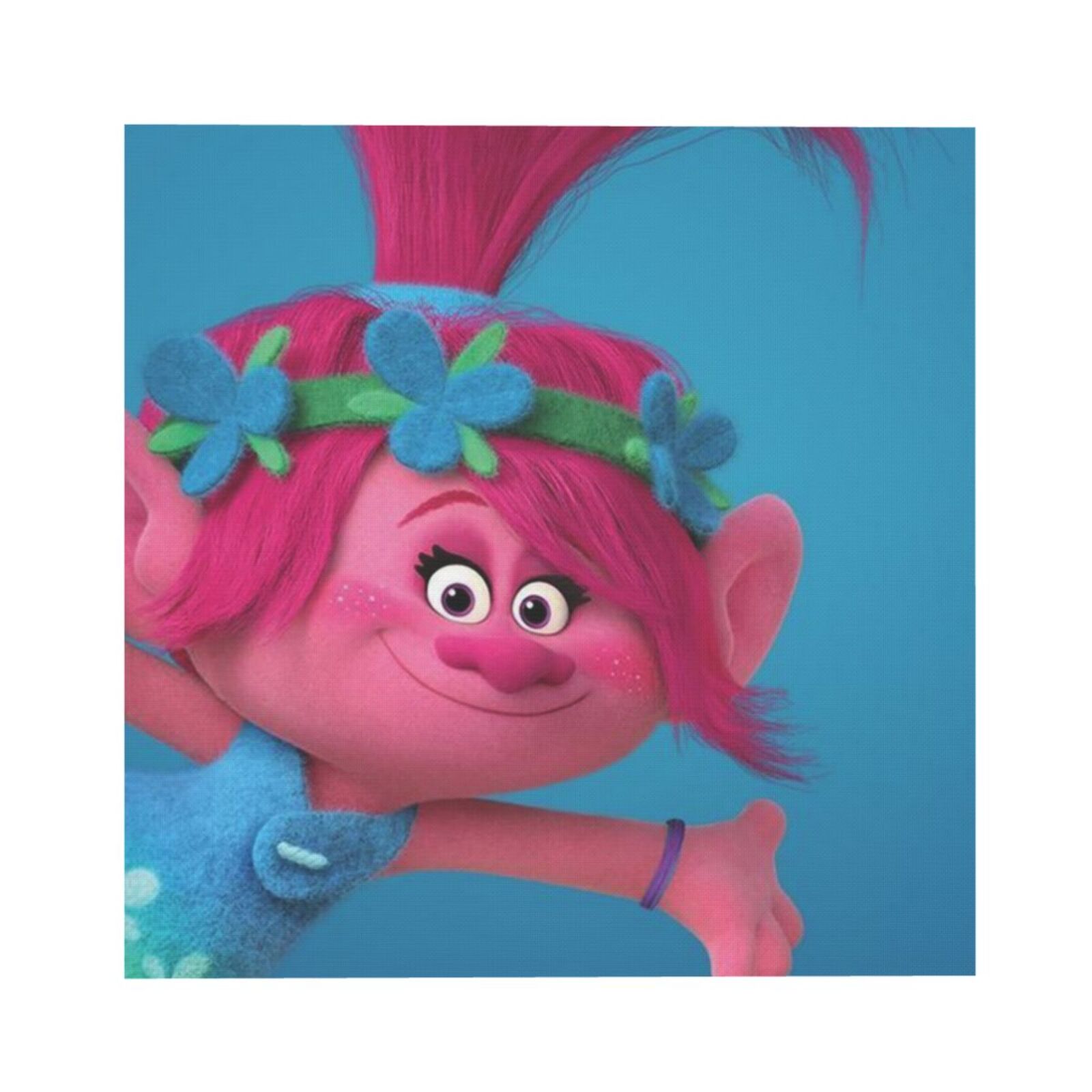 Animated Trolls World Tour Canvas Decorative Poster Square Unframe Wall ...