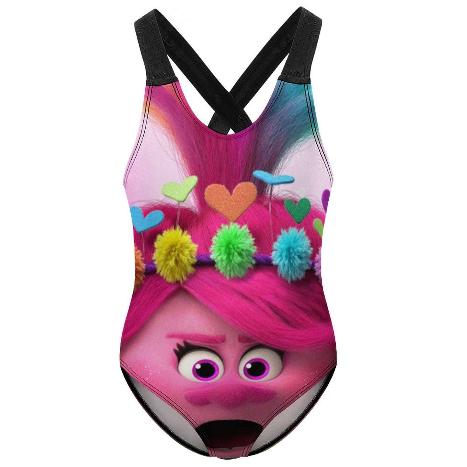 Animated Trolls World Tour Children's One-piece Swimsuit Summer Girl's ...