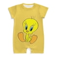 Animated Tweety Looney Tunes Baby One-Piece Rompers Summer Short Sleeve ...