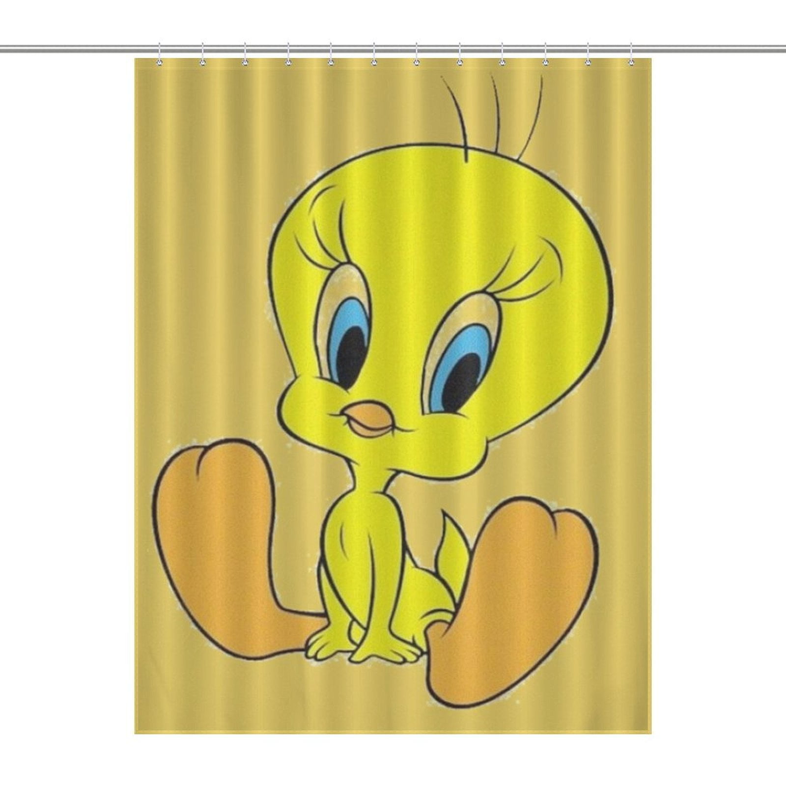 Animated Tweety Looney Tunes Shower Curtain Waterproof Polyester Fabric ...