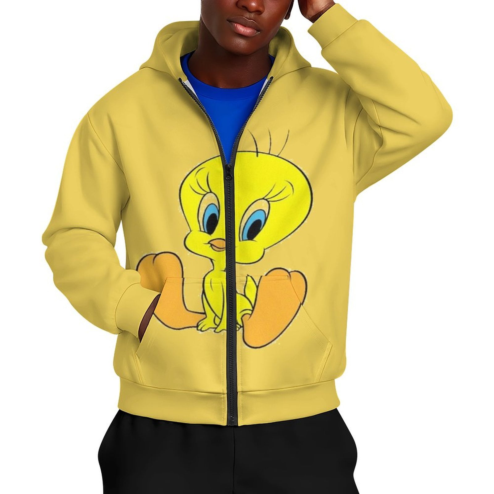 Animated Tweety Looney Tunes Teen Sweatshirts Zipper Hoodies Coat ...