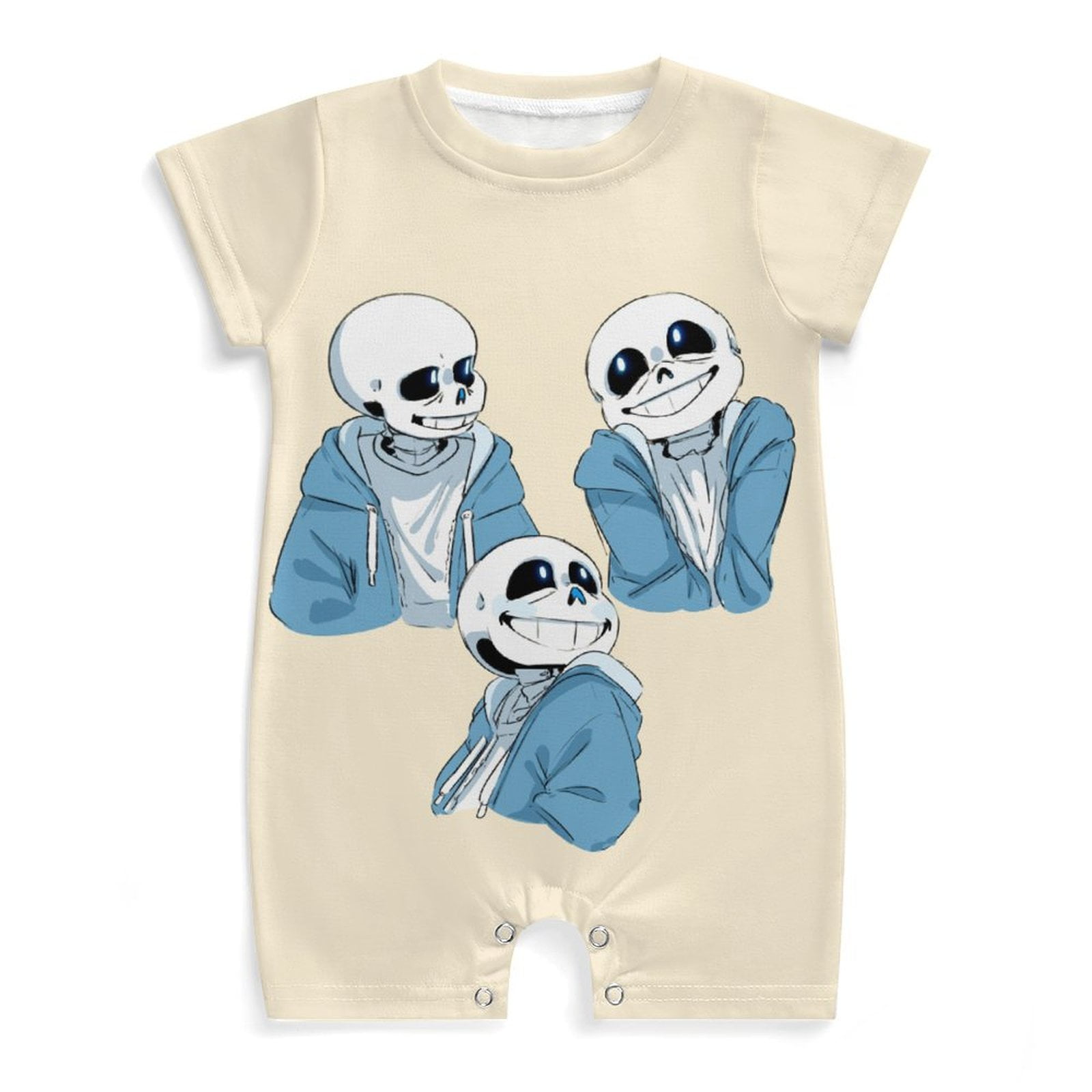 Animated Undertale Sans Baby Romper Jumpsuit Summer Short Sleeve One ...