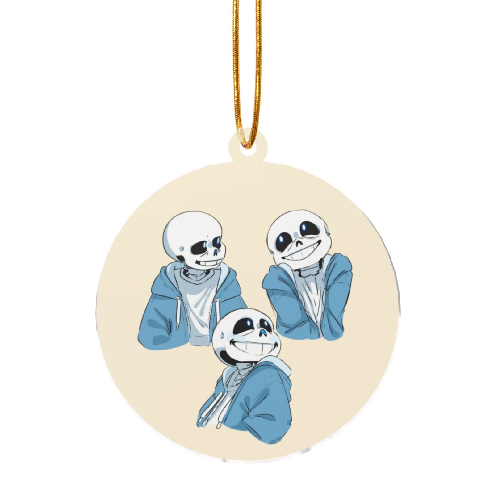 Animated Undertale Sans Christmas Tree Hanging Ornaments Acrylic Shaped ...