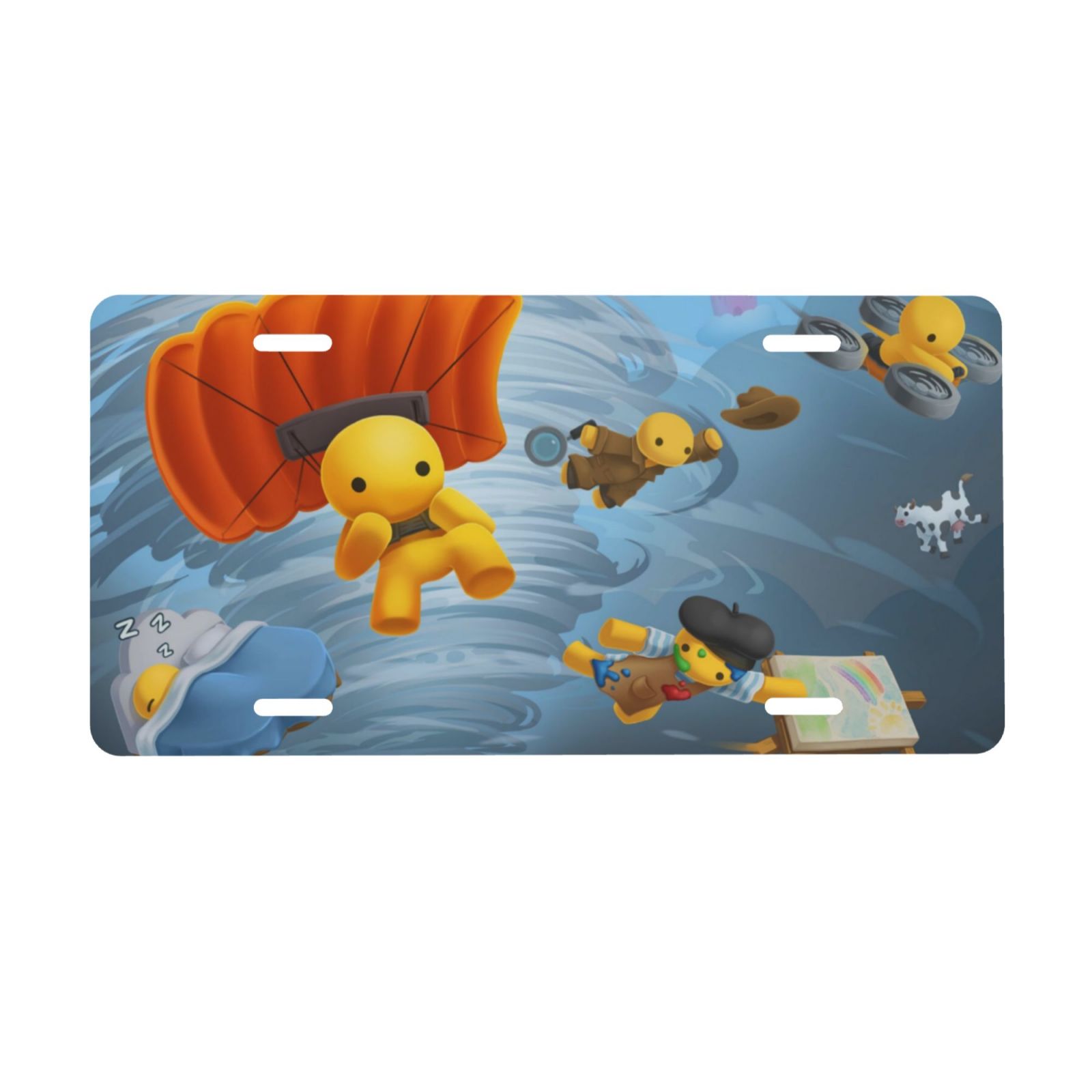 Animated Wobbly Life License Plate Cover Aluminum Novelty Vanity Tag ...