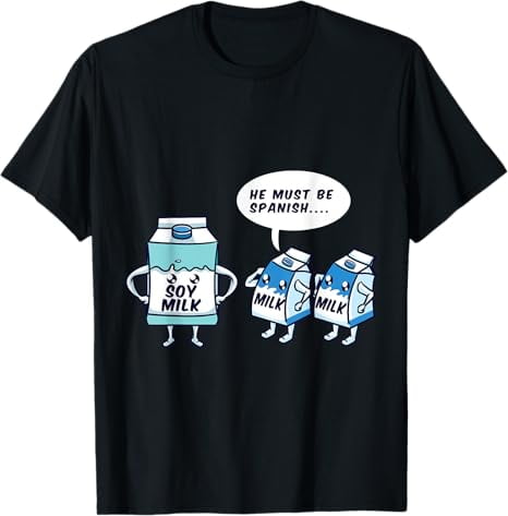 Animated milk lettering T-shirts for men and women - Walmart.com