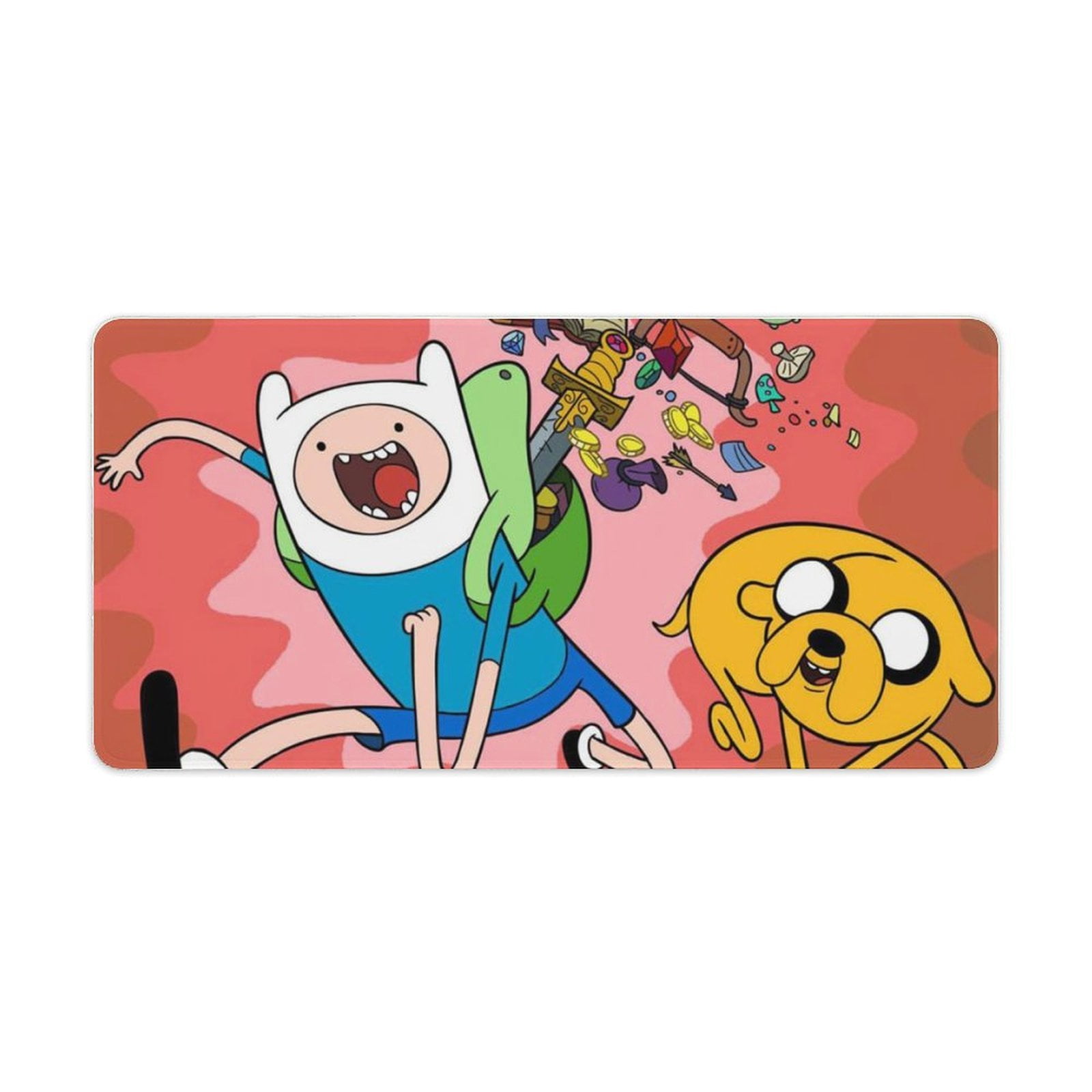 Animation Adventure Time Mouse Pad No-sliped Large Mousepad Extended ...