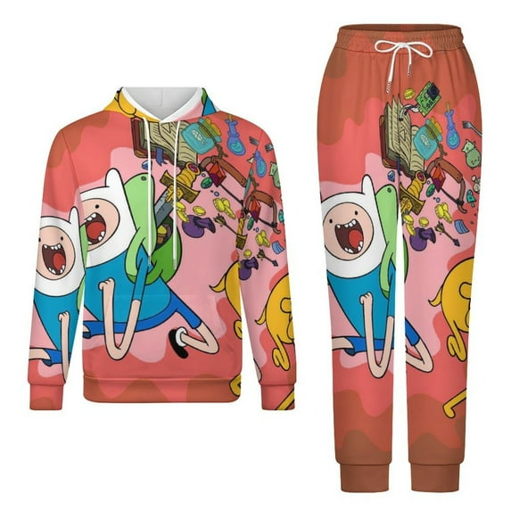 Animation Adventure Time Unisex Hoodies And Sweatpants Set Sweatshirts ...
