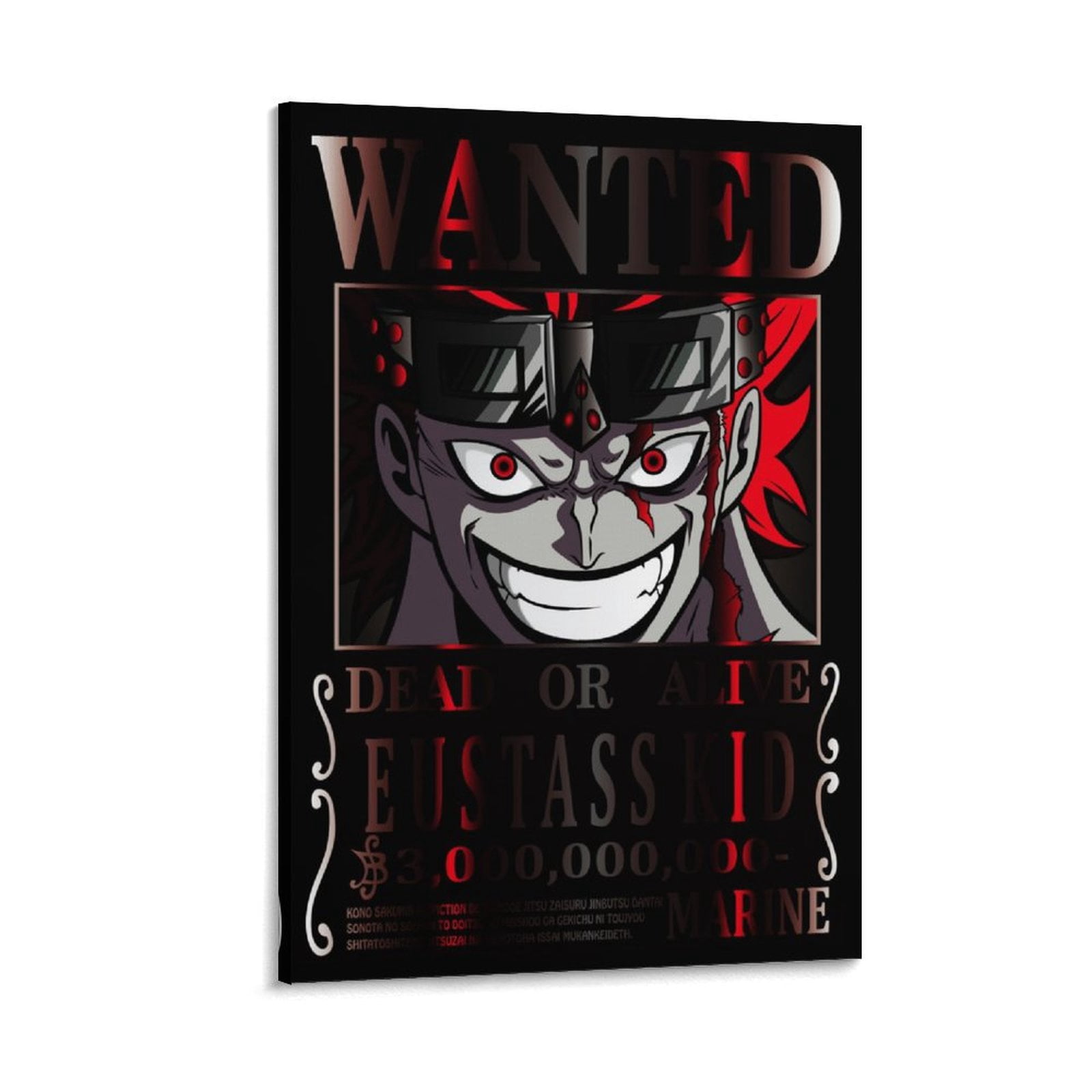 Animation Anime Wanted Poster Eustass Kid Artworks Picture Print Poster ...